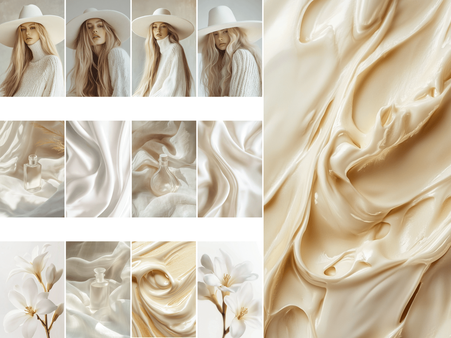 12 Aesthetic Chic Feminine Neutral Tones Lifestyle Stock Image ...