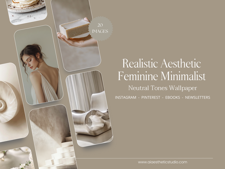 27 AI AESTHETIC NEUTRAL TONES DECOR STOCK IMAGE COLLECTION — AI ...