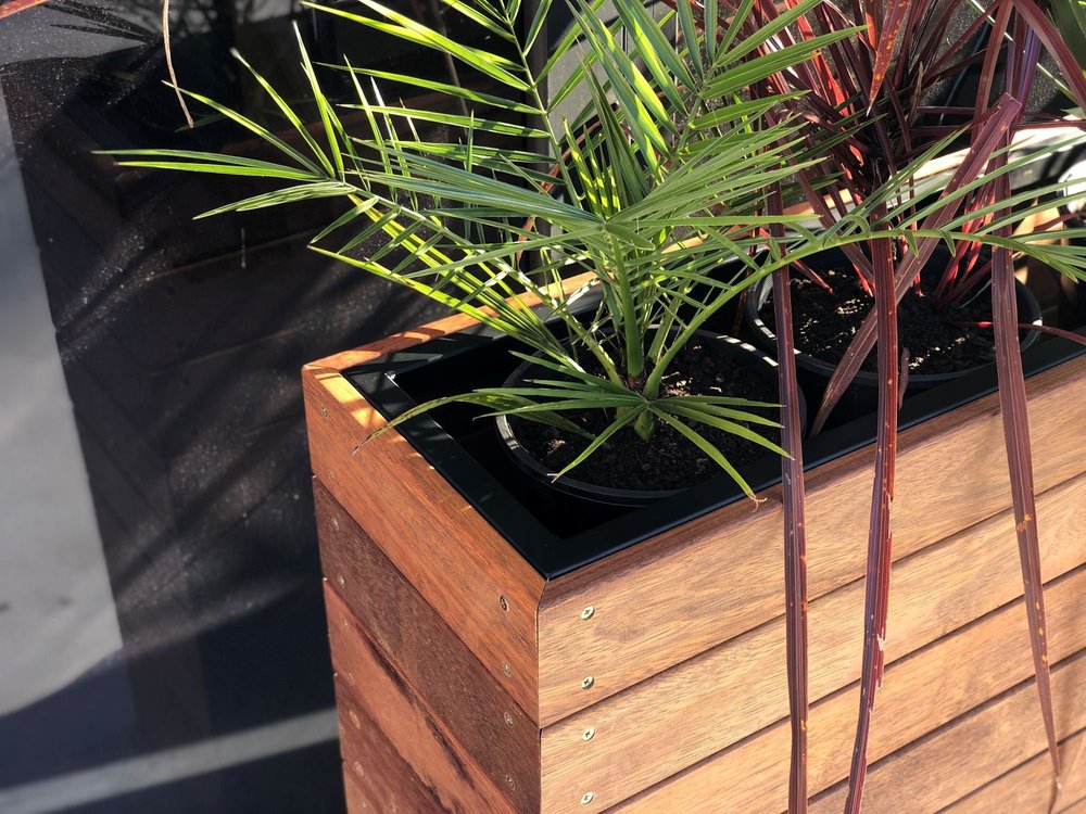 Hardwood Planter Boxes | TK Tables