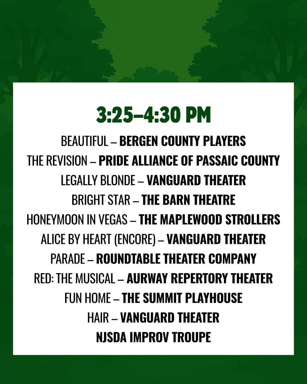 Montclair Theater Festival — Vanguard Theater — Vanguard Theater