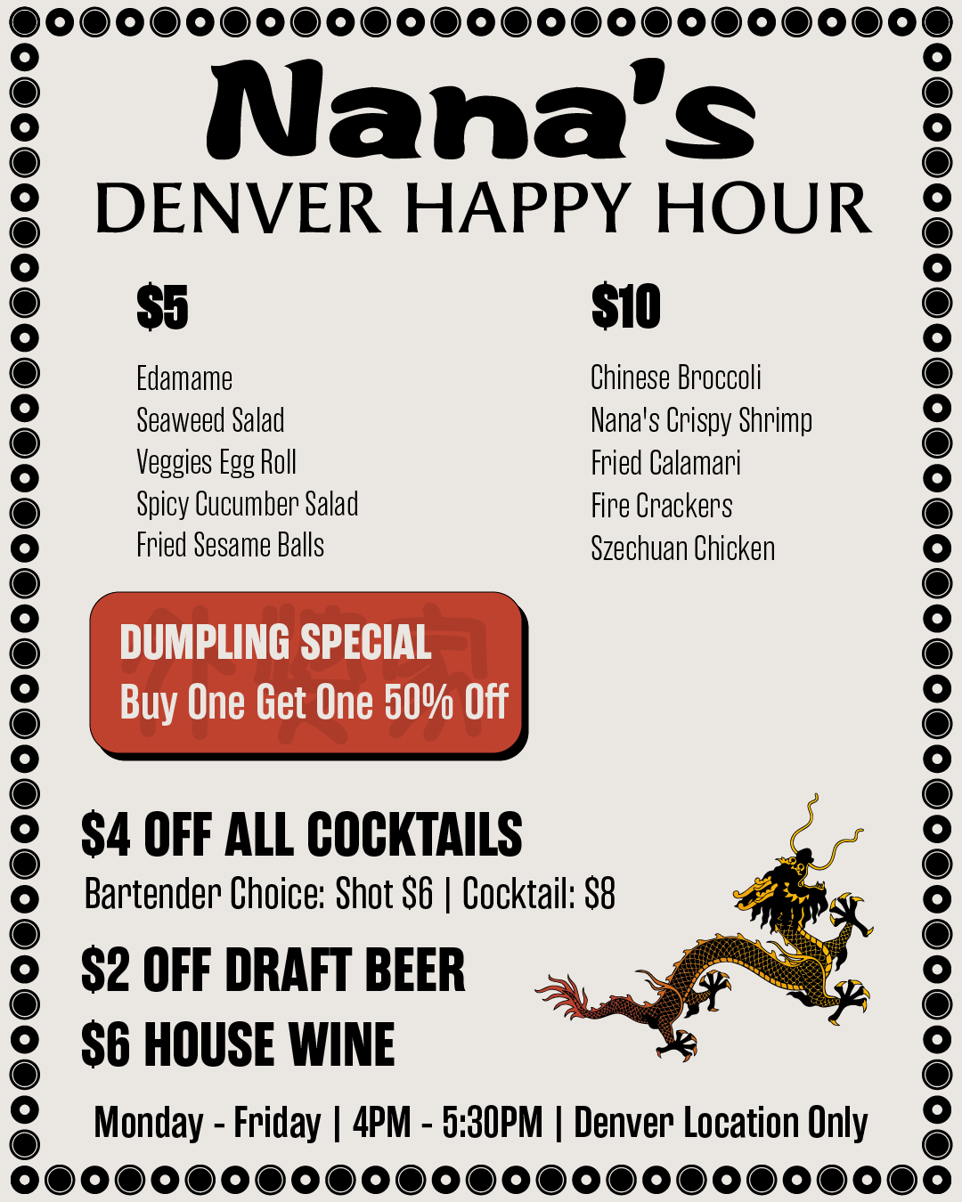 DRINKS — Nana's Dim Sum & Dumplings