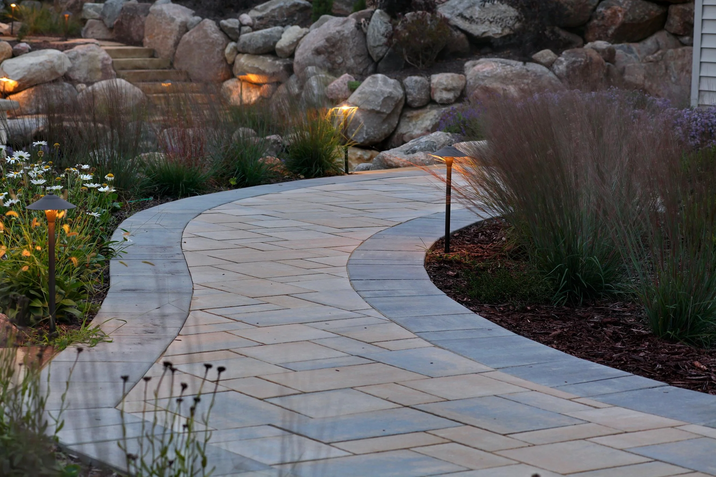 Landscape Design with Stunning Patios & Walkways in Gretna, Saunders ...