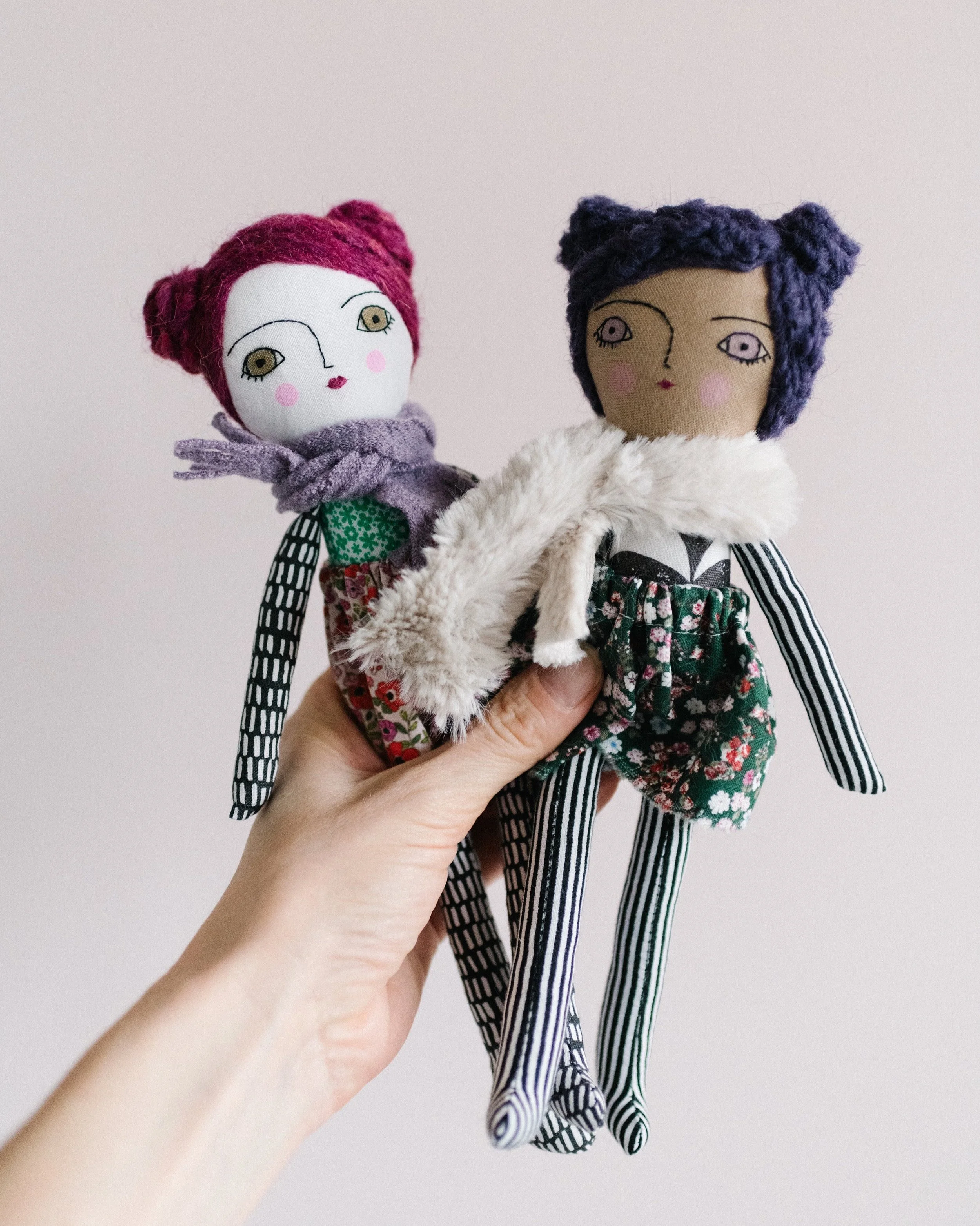 DIY Needle Felt Wool Yarn Doll Hair — kyla something