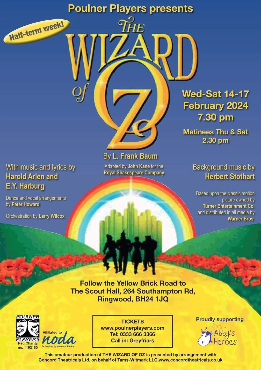 The Wizard of Oz 2024 | Experience Oz's Magic – Book Now — Poulner Players
