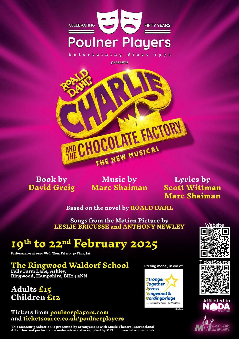 Charlie and the Chocolate Factory 2025 — Poulner Players