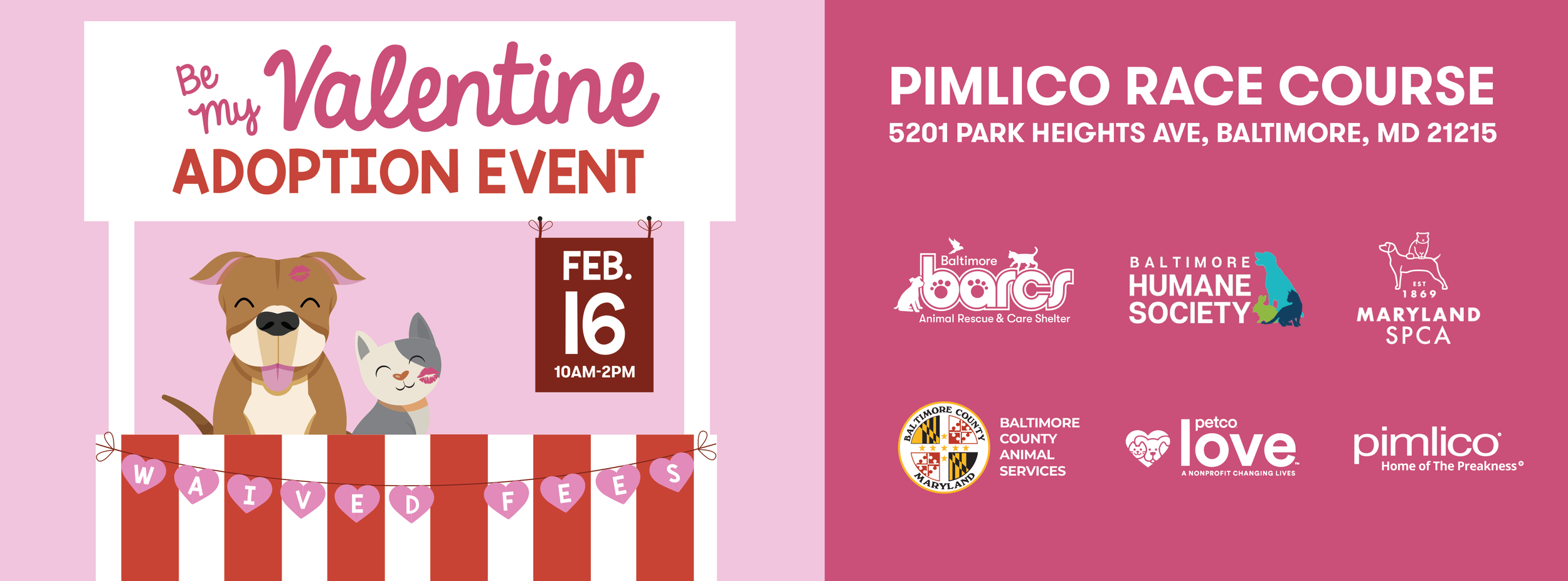 Be My Valentine Adoption Event — Baltimore Animal Rescue and Care Shelter