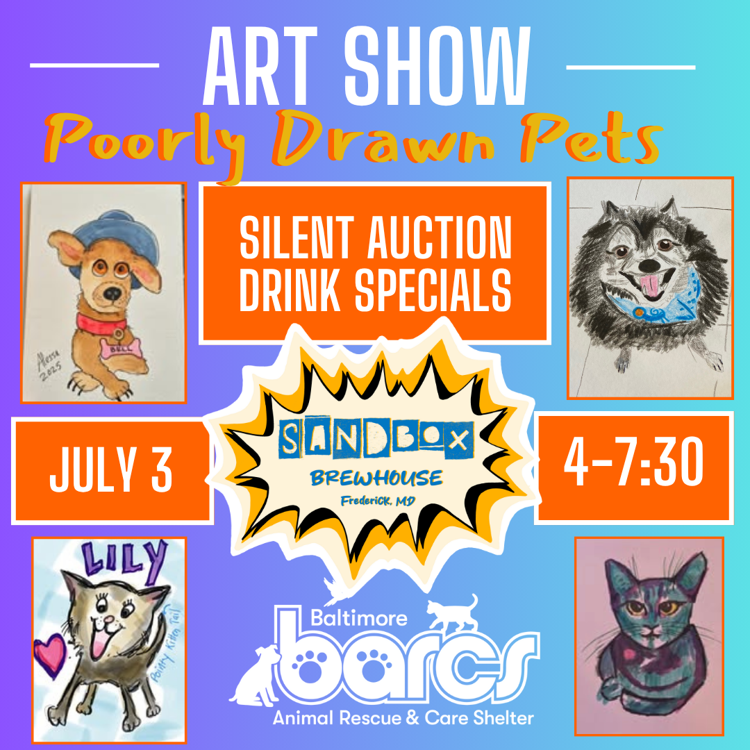 Art Show: Poorly Drawn Pets at Sandbox Brewhouse — Baltimore Animal ...