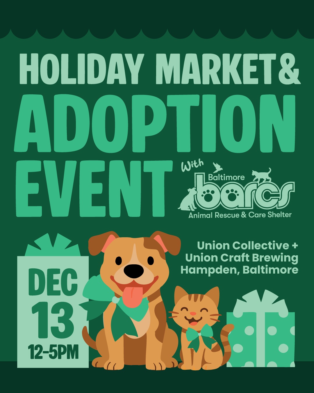Holiday Market and Adoption Event at Union Collective + Union Craft ...