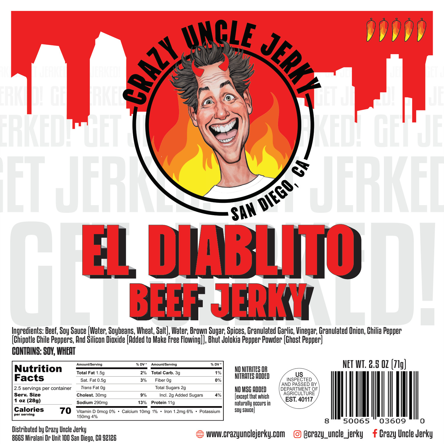 ORIGINAL MILD — Crazy Uncle Jerky