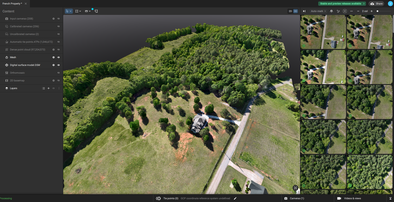 French Property Photogrammetry Project — Aero View