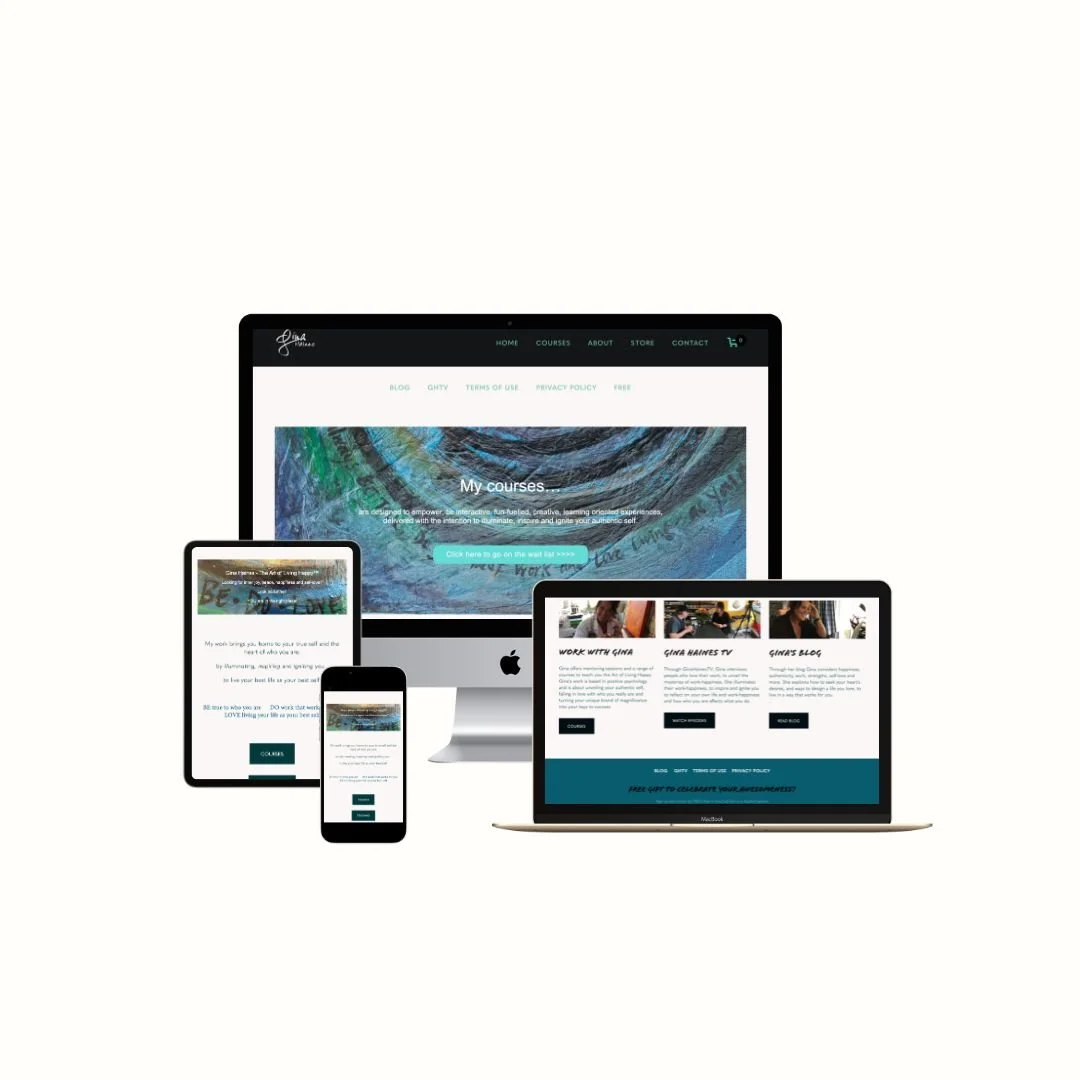 Authentic & Bold Squarespace Website Design & Branding for Happiness ...