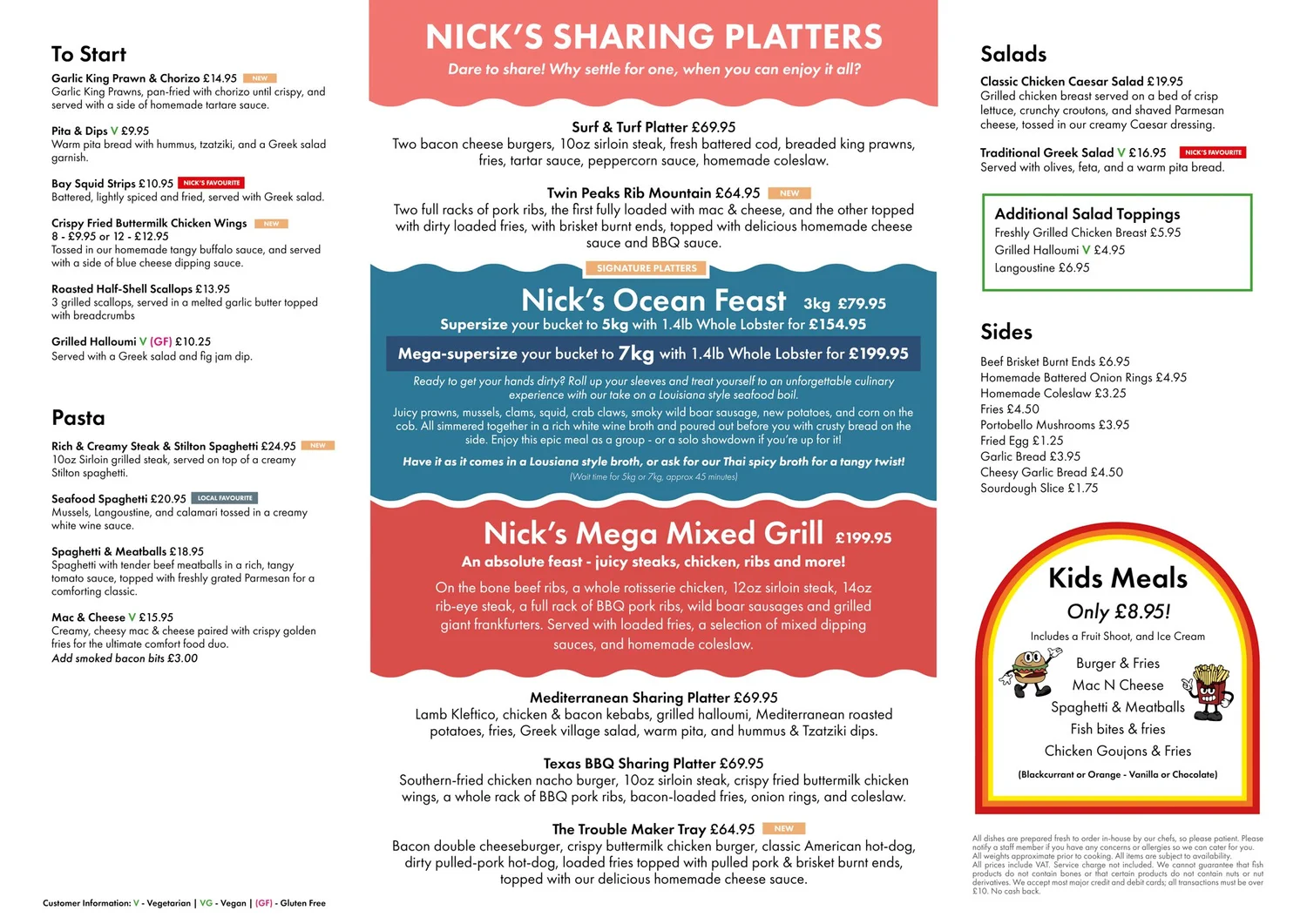 Main Menu — Nick's Fish Grill & Dessert