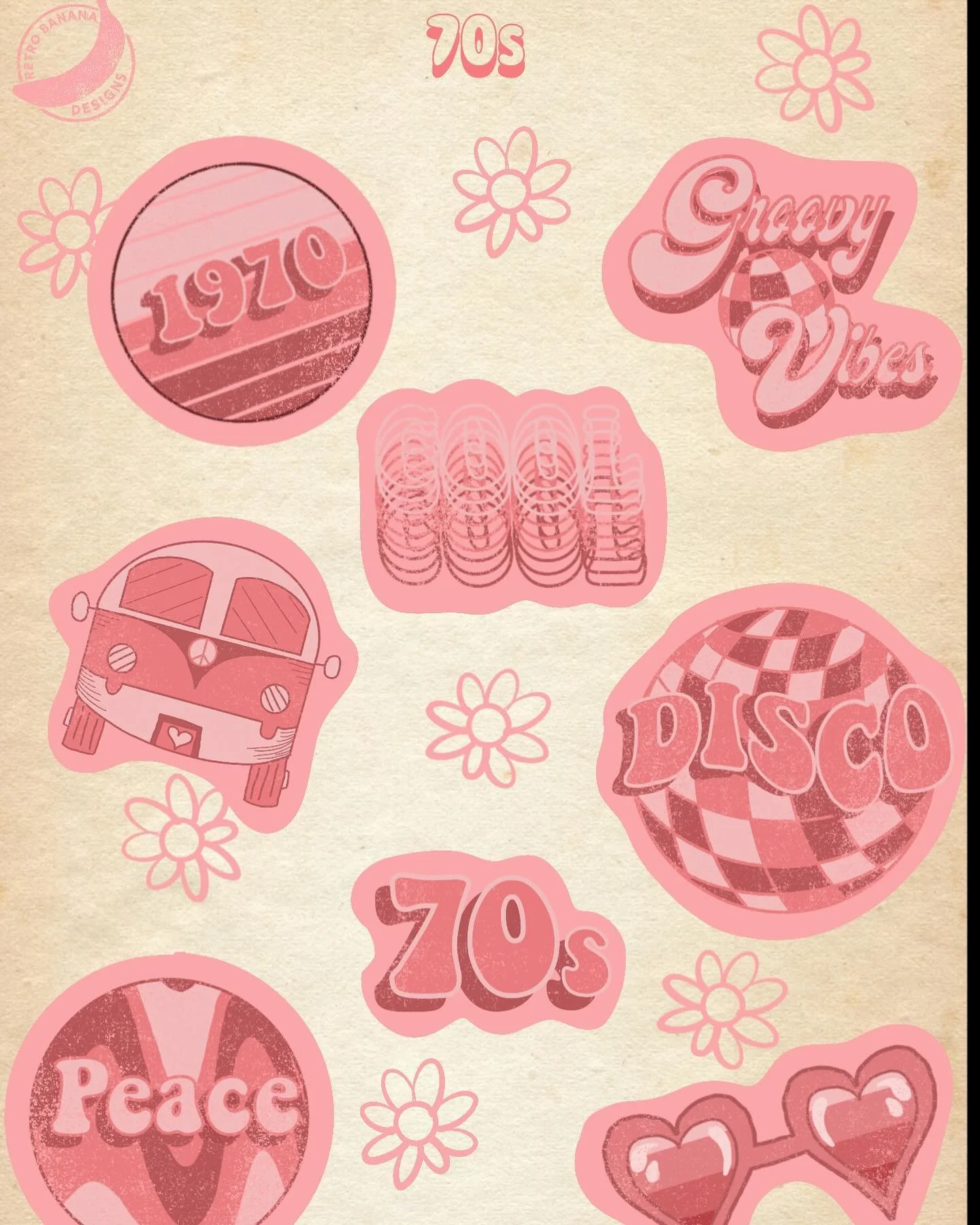 Retro Banana Designs