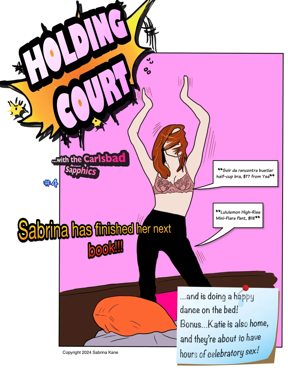 Holding Court Comic Strip — SabrinaKaneLesfic.com