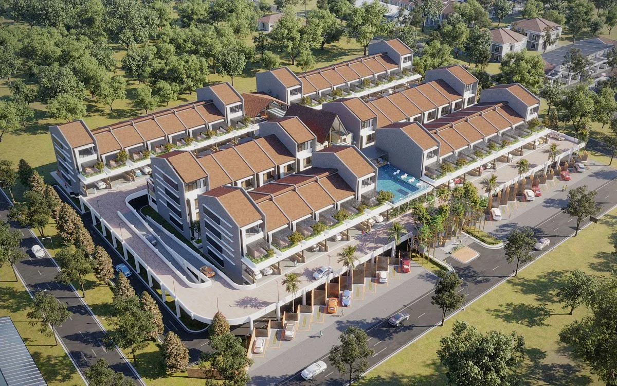 Semiramis — Houses of Terracing Garden — The Borneo Architecture Journal