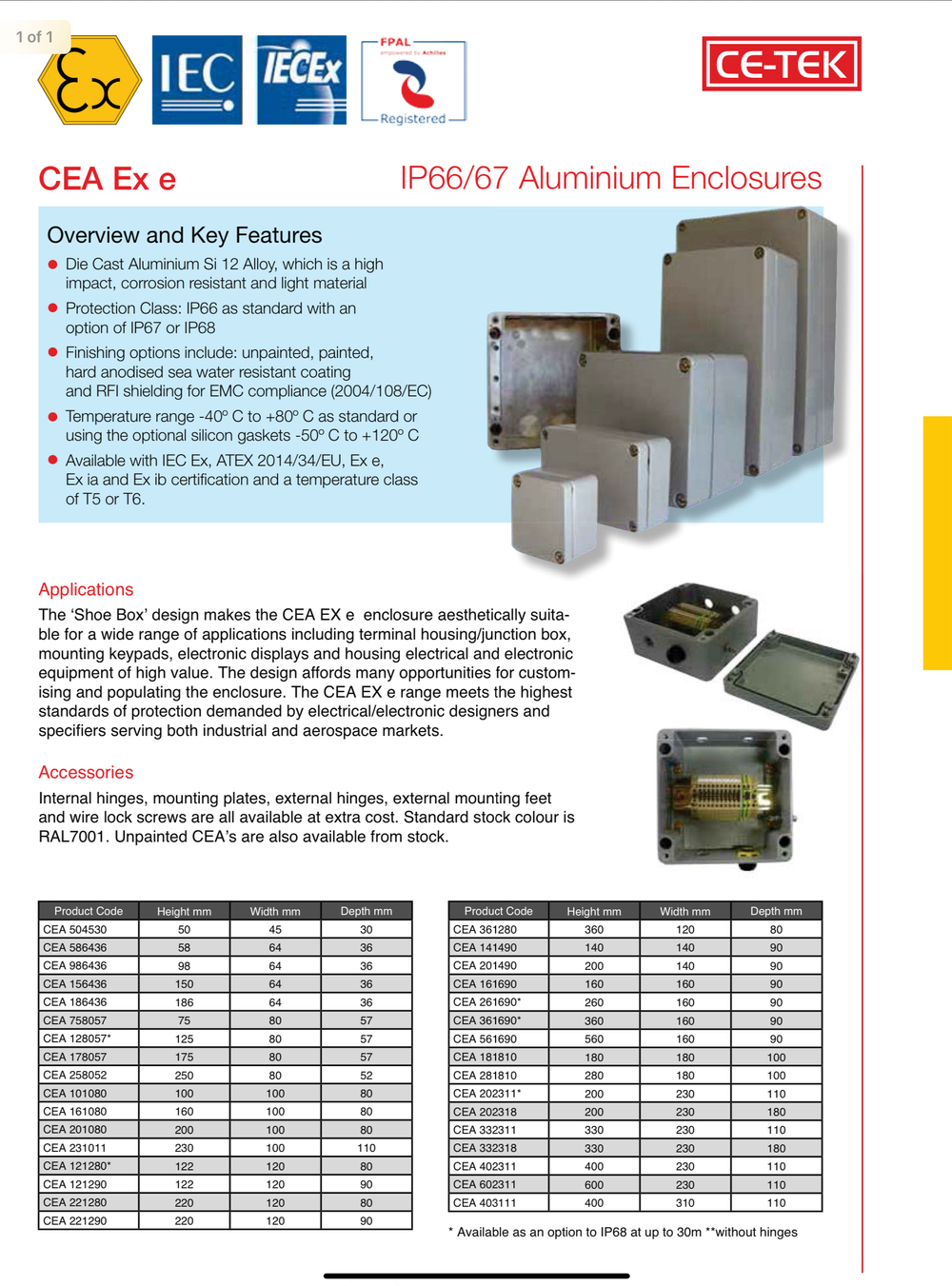 Pdf IE CEX heavy duty mild steel and stainless steel Junction Boxes and ...