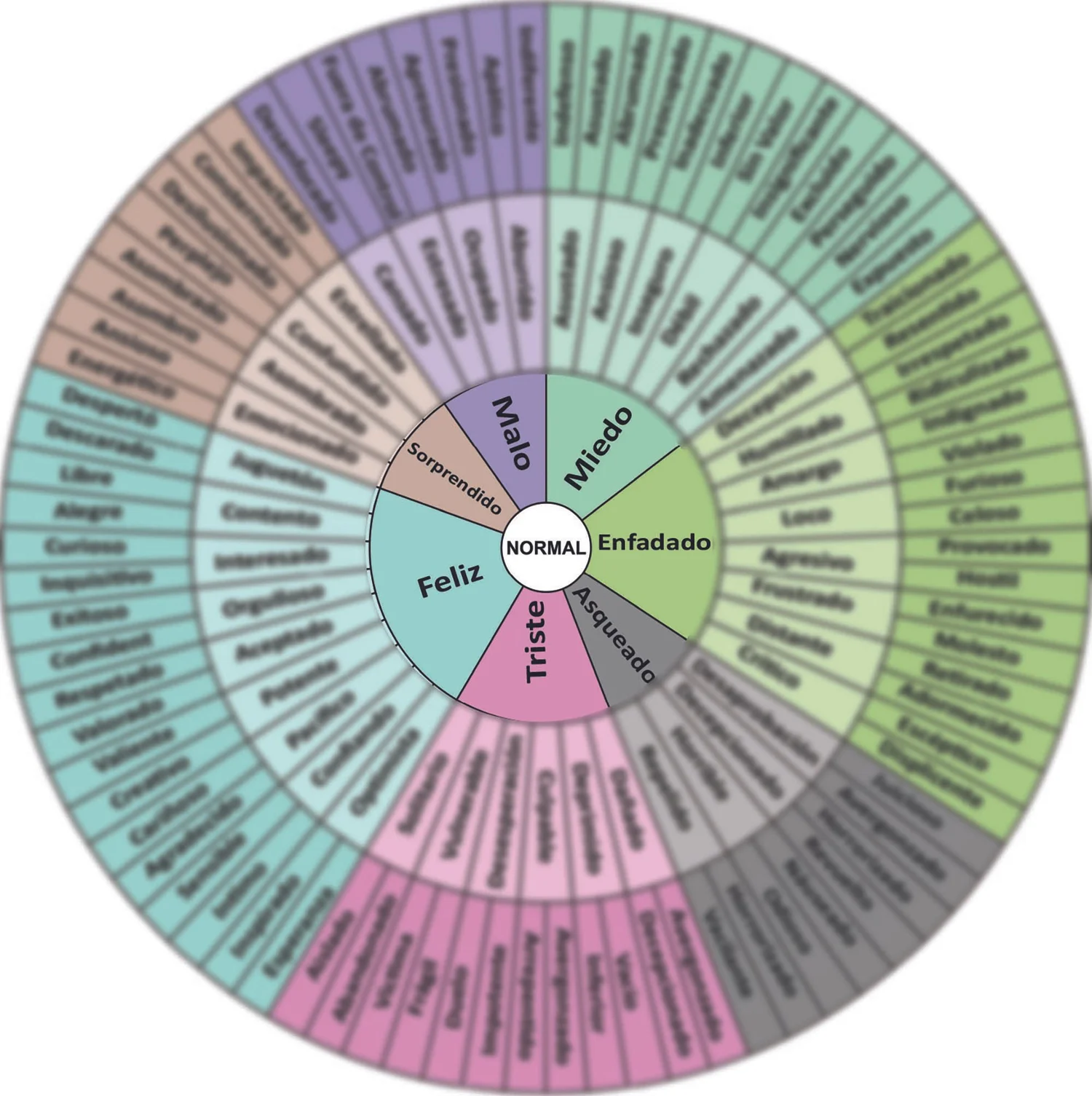 Spanish Feeling Wheel - A4 Printable Version, Download Now — Sara Cura ...
