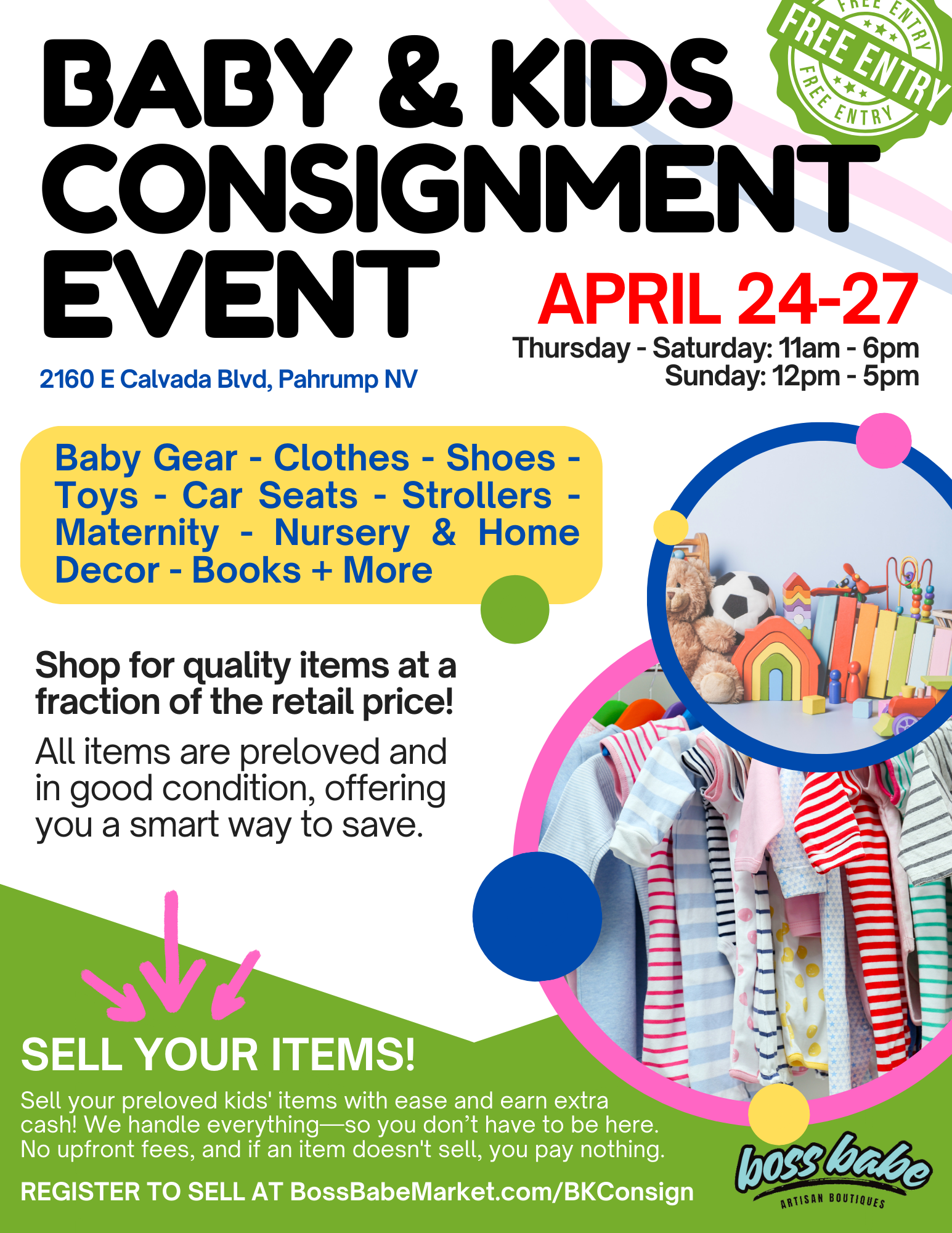 Baby & Kids Consignment Event — Boss Babe Market