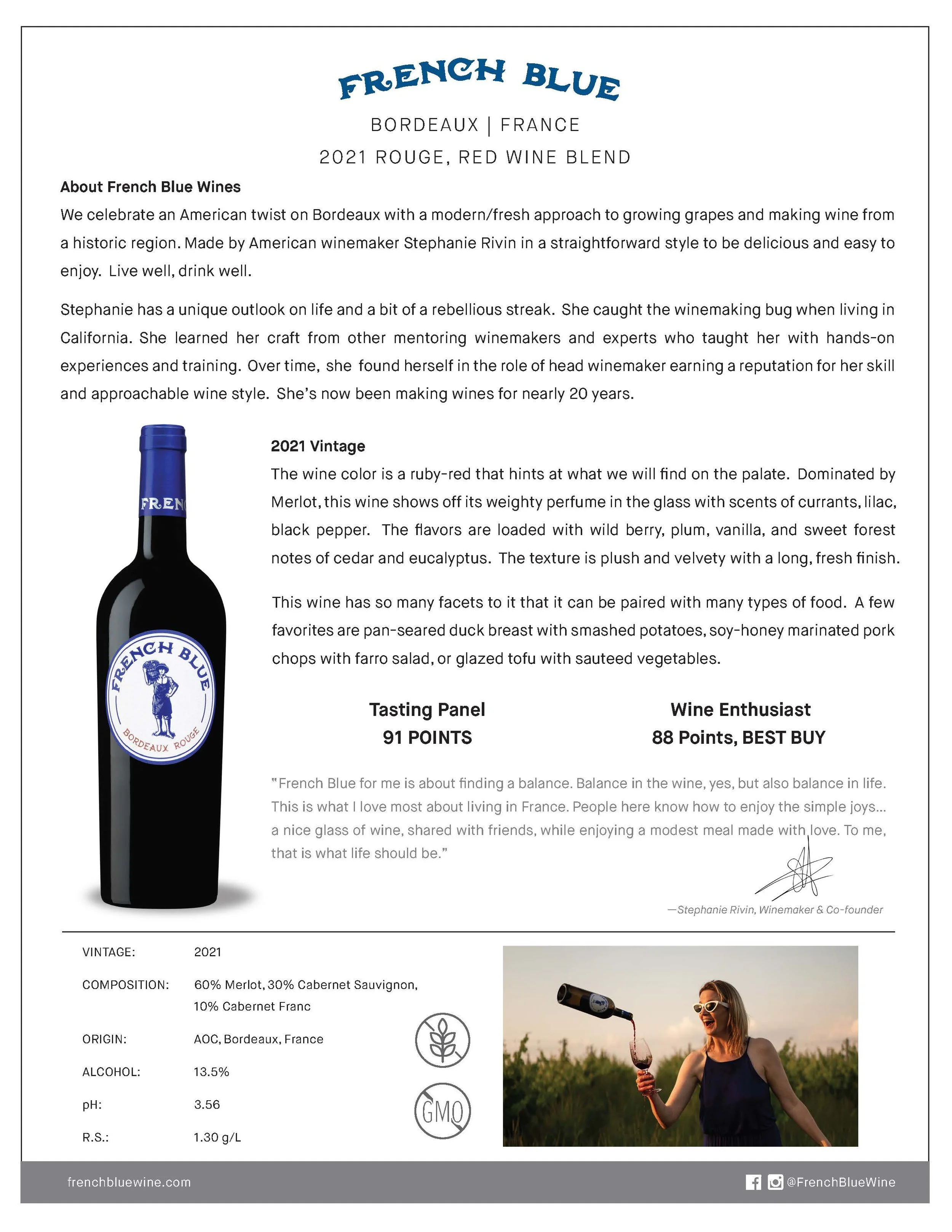 2021 Rouge — French Blue | Wines with an American Twist