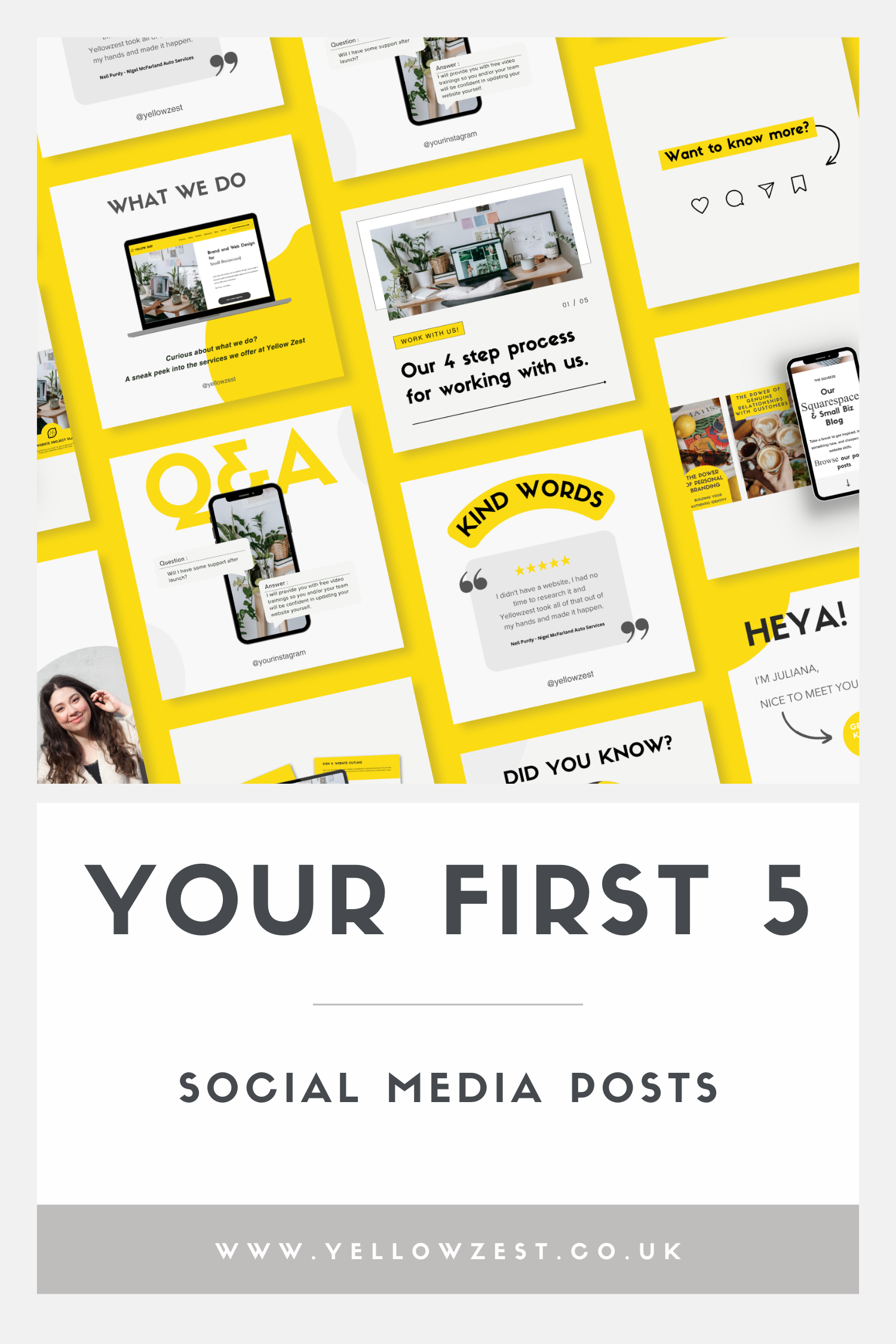 First impressions - 5 Instagram Posts Templates to Kickstart Your ...