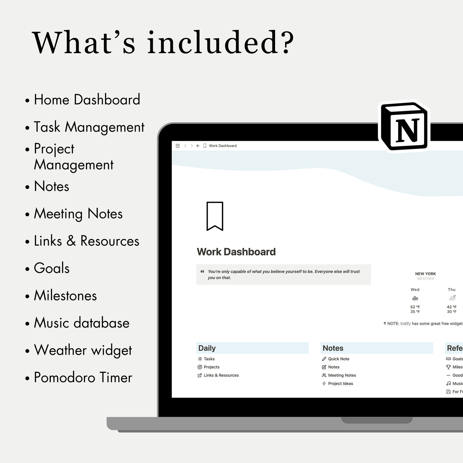 Task Management Dashboard | Notion Template — Sincerely, Adri