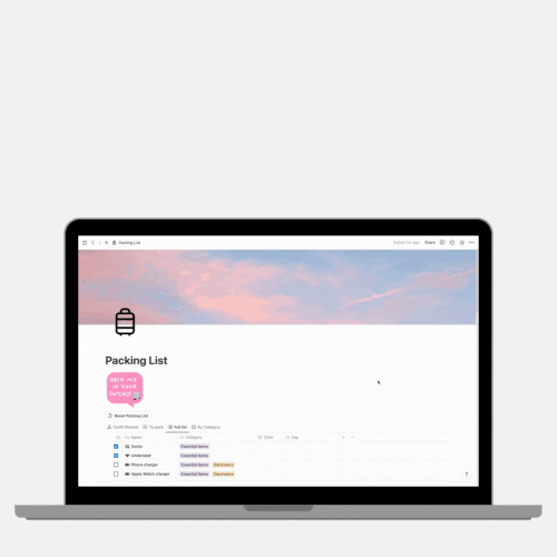 All-in-one Travel Planner & Journal | Notion Template — Sincerely, Adri