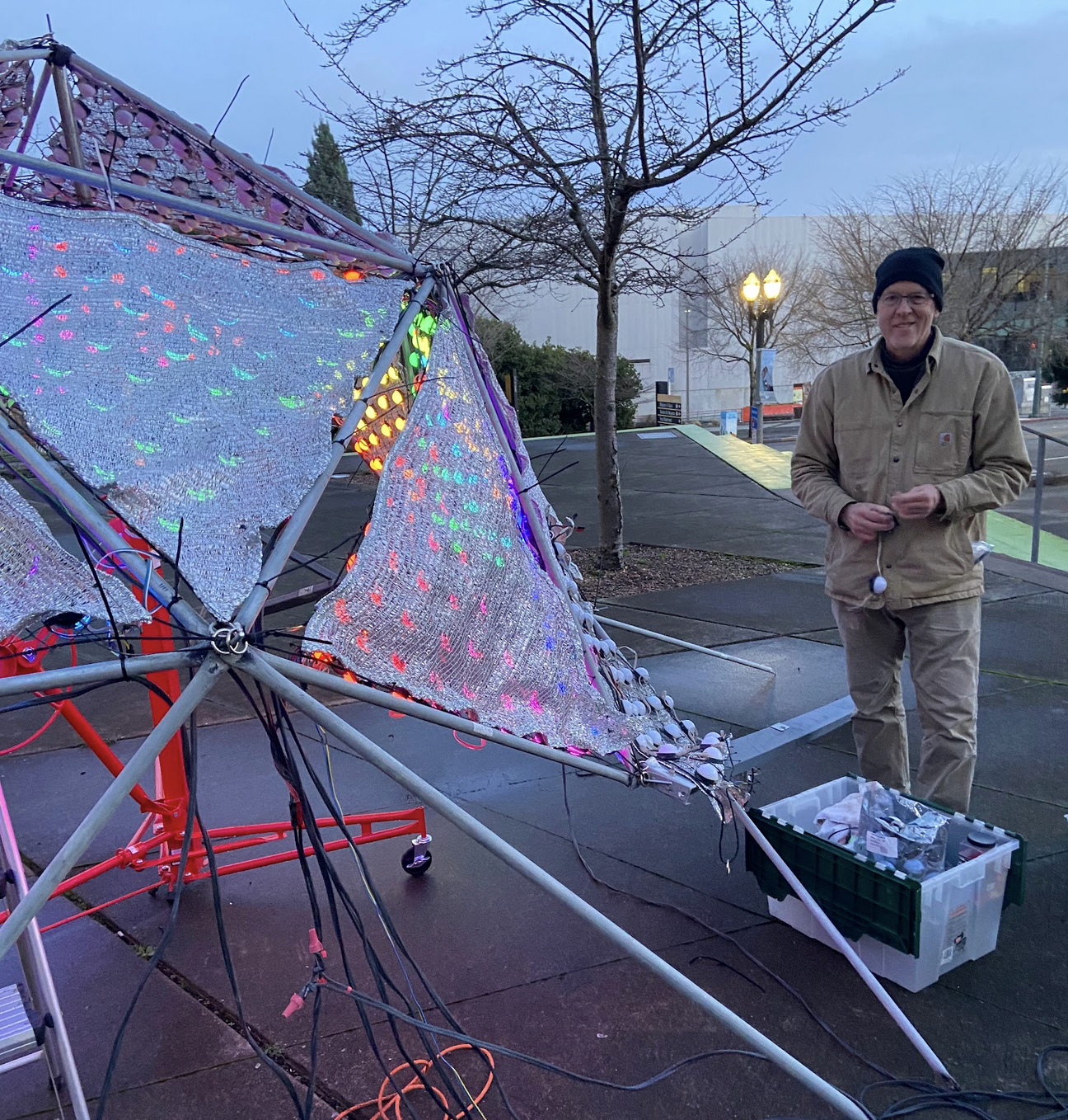 Steve Laberge at Tollefson Plaza — TACOMA LIGHT TRAIL
