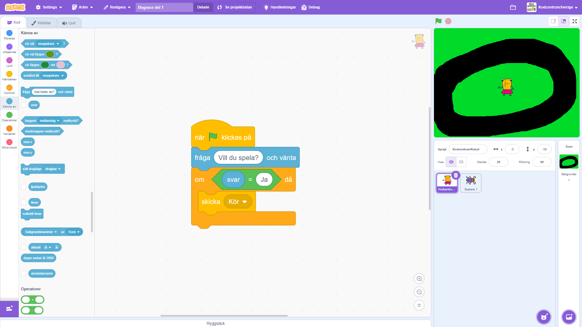 Bugrace — KodBoken