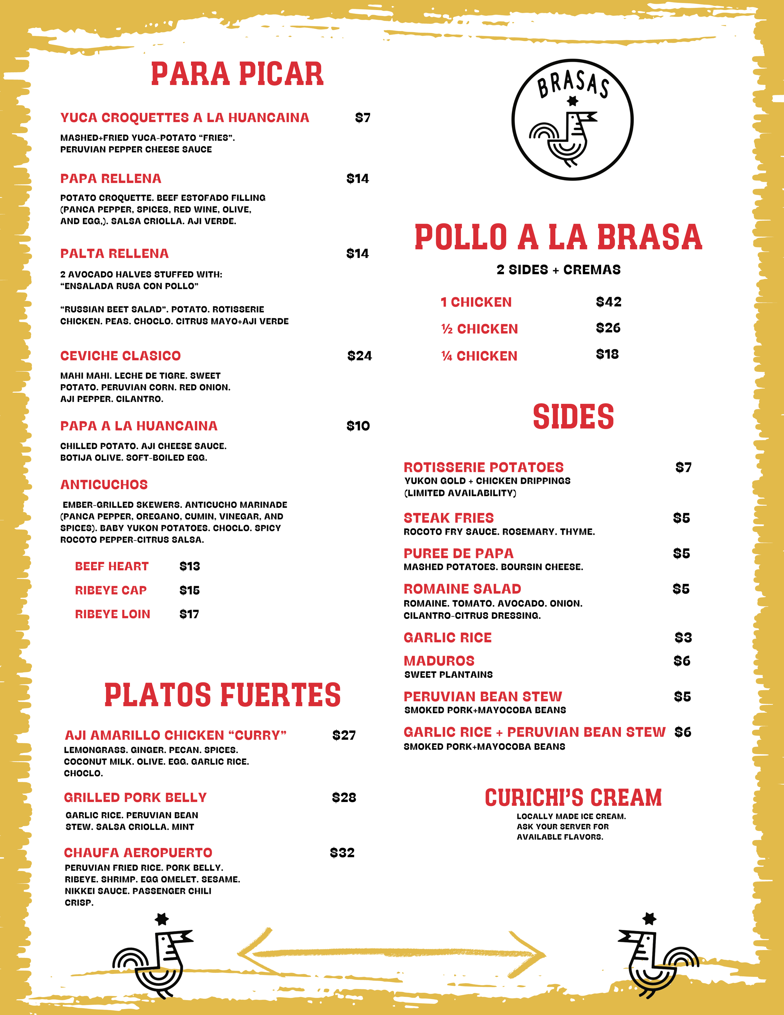 Menu — Brasas Website