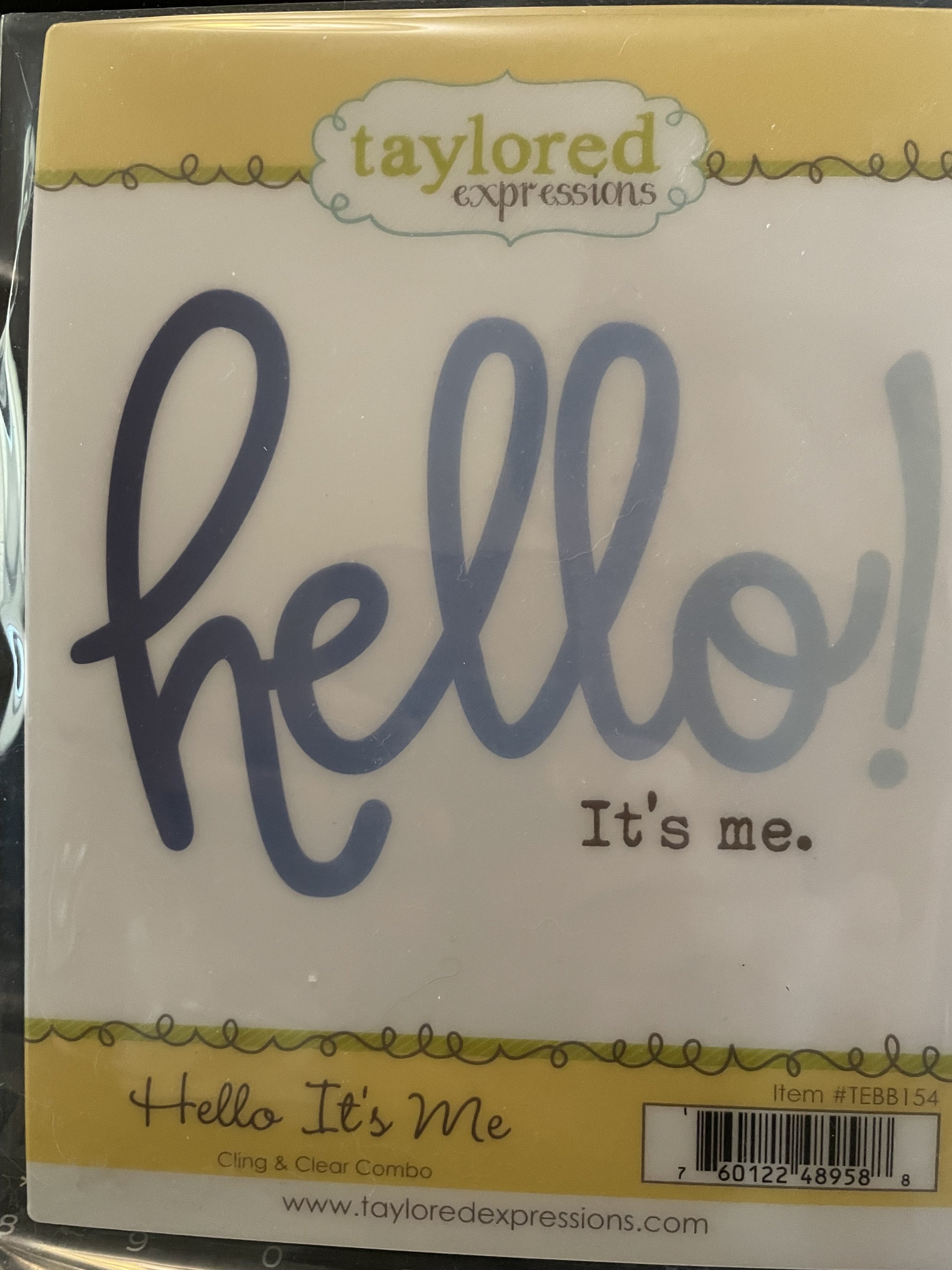 TE: Hello It's Me Cling and Clear Combo — Craft With Jill