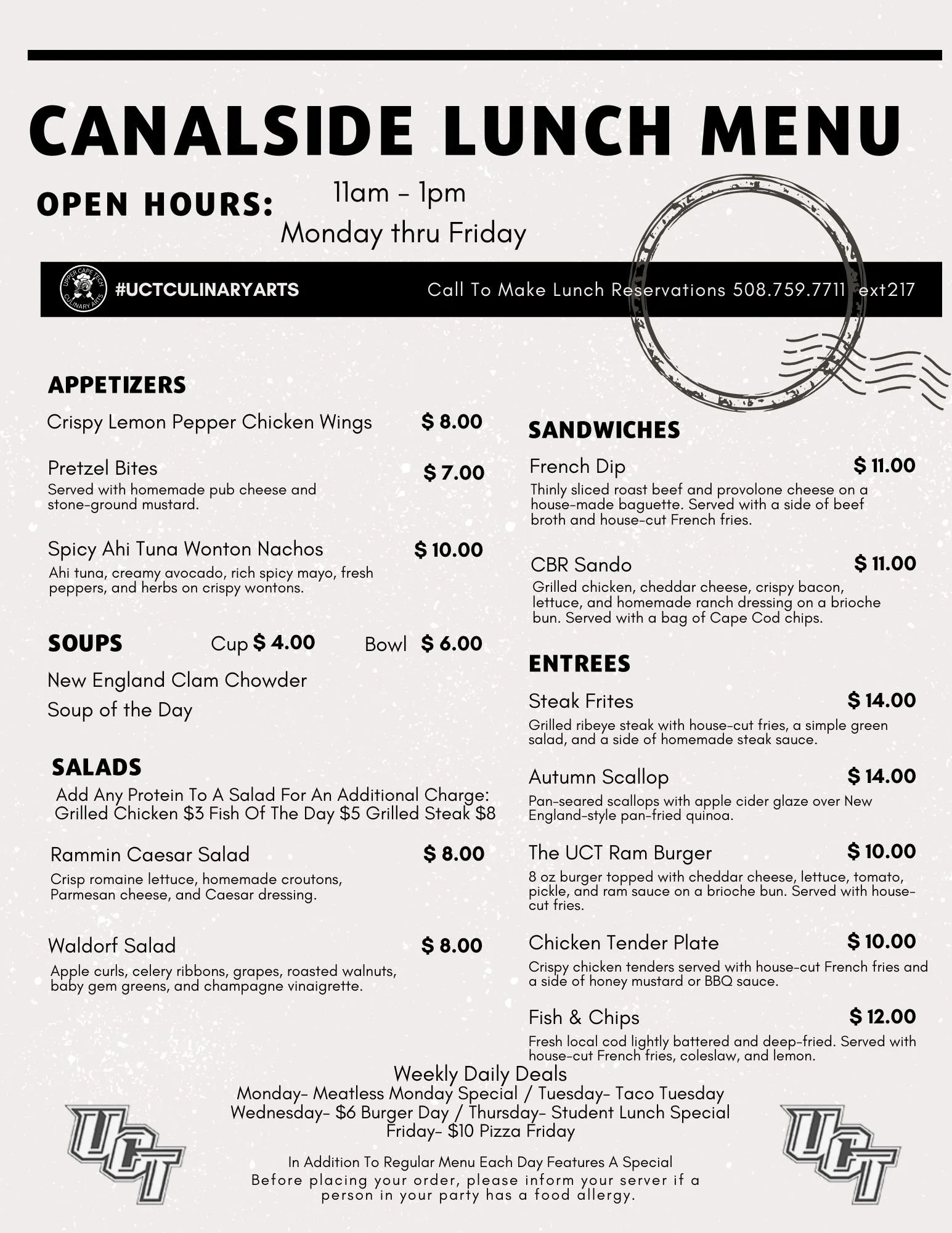 Canalside Dining — Upper Cape Tech