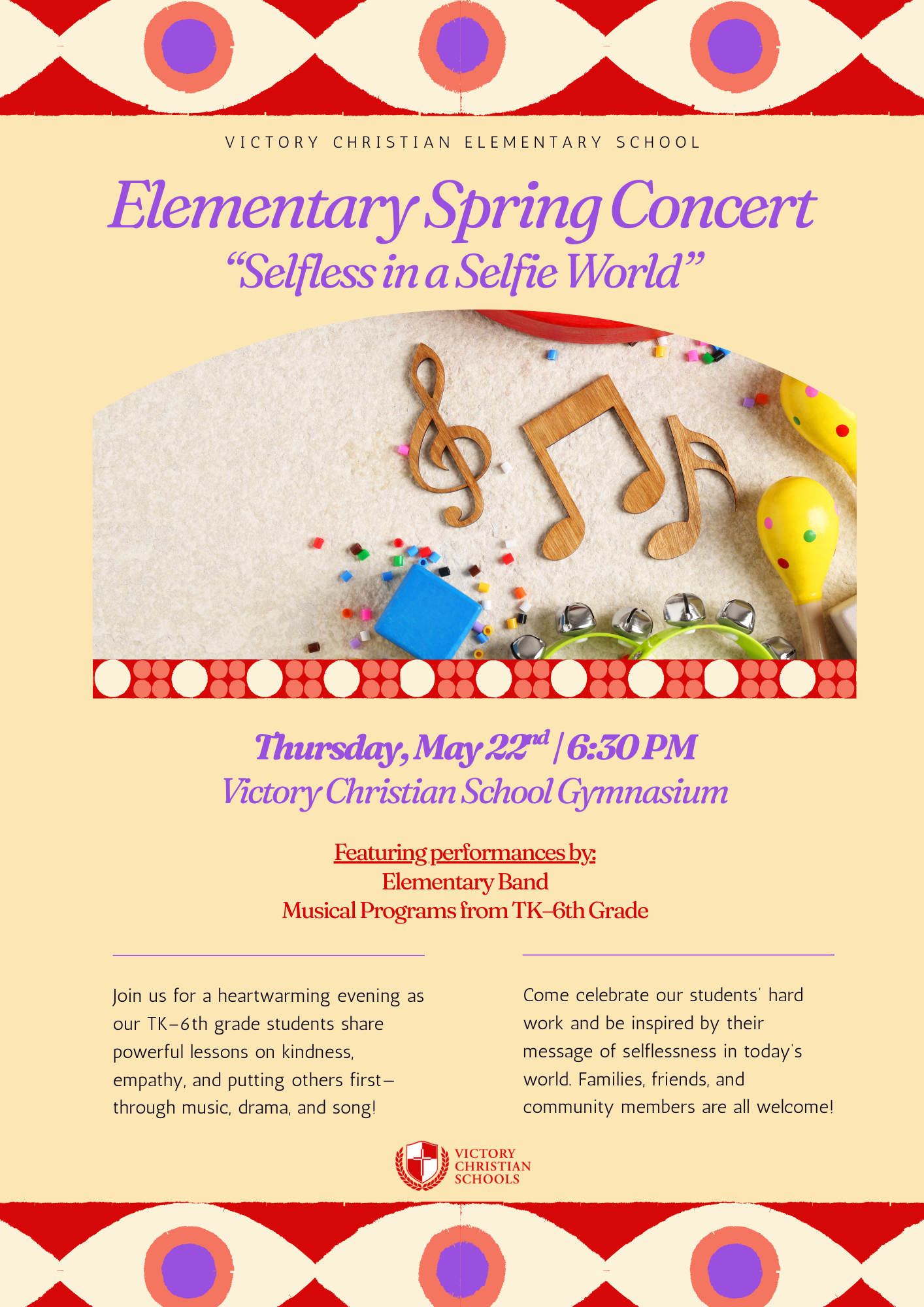 Elementary Spring Concert — Victory Christian Schools