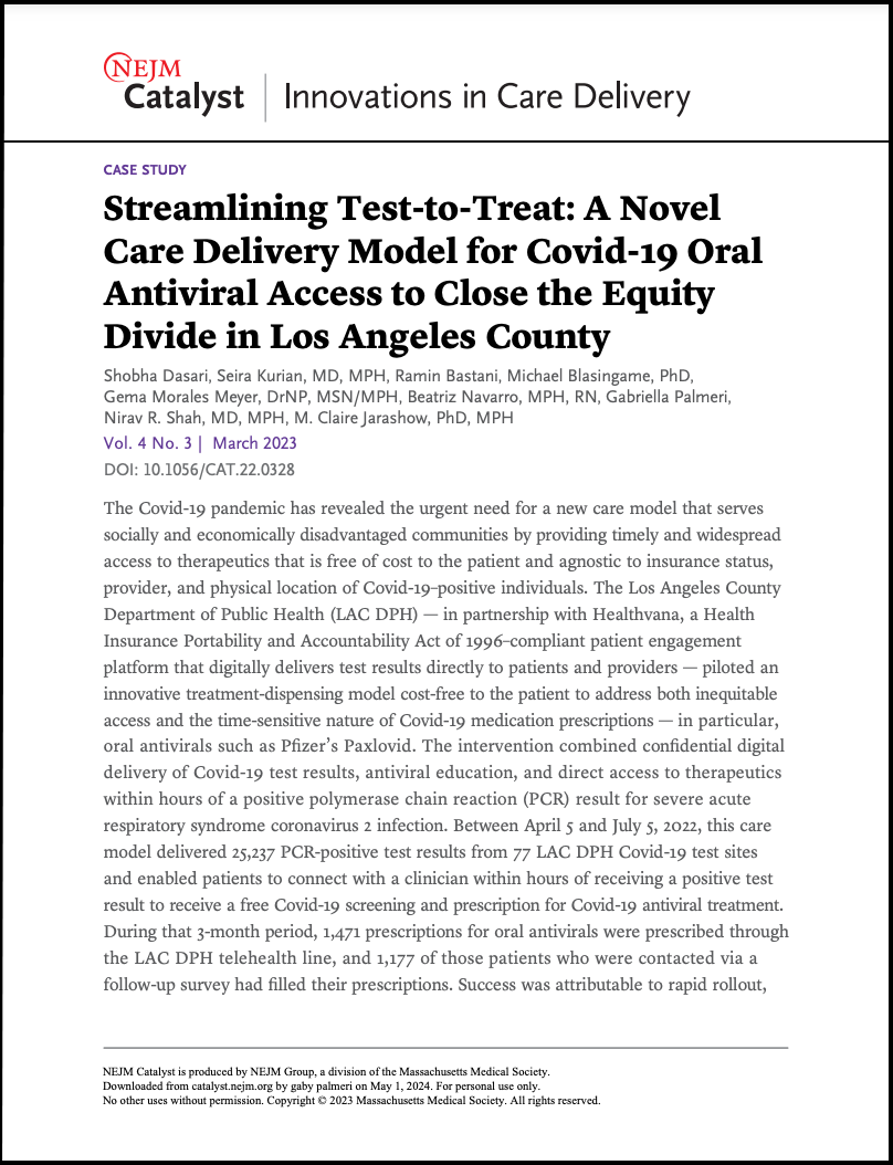 Healthvana - AI that leads to better health outcomes