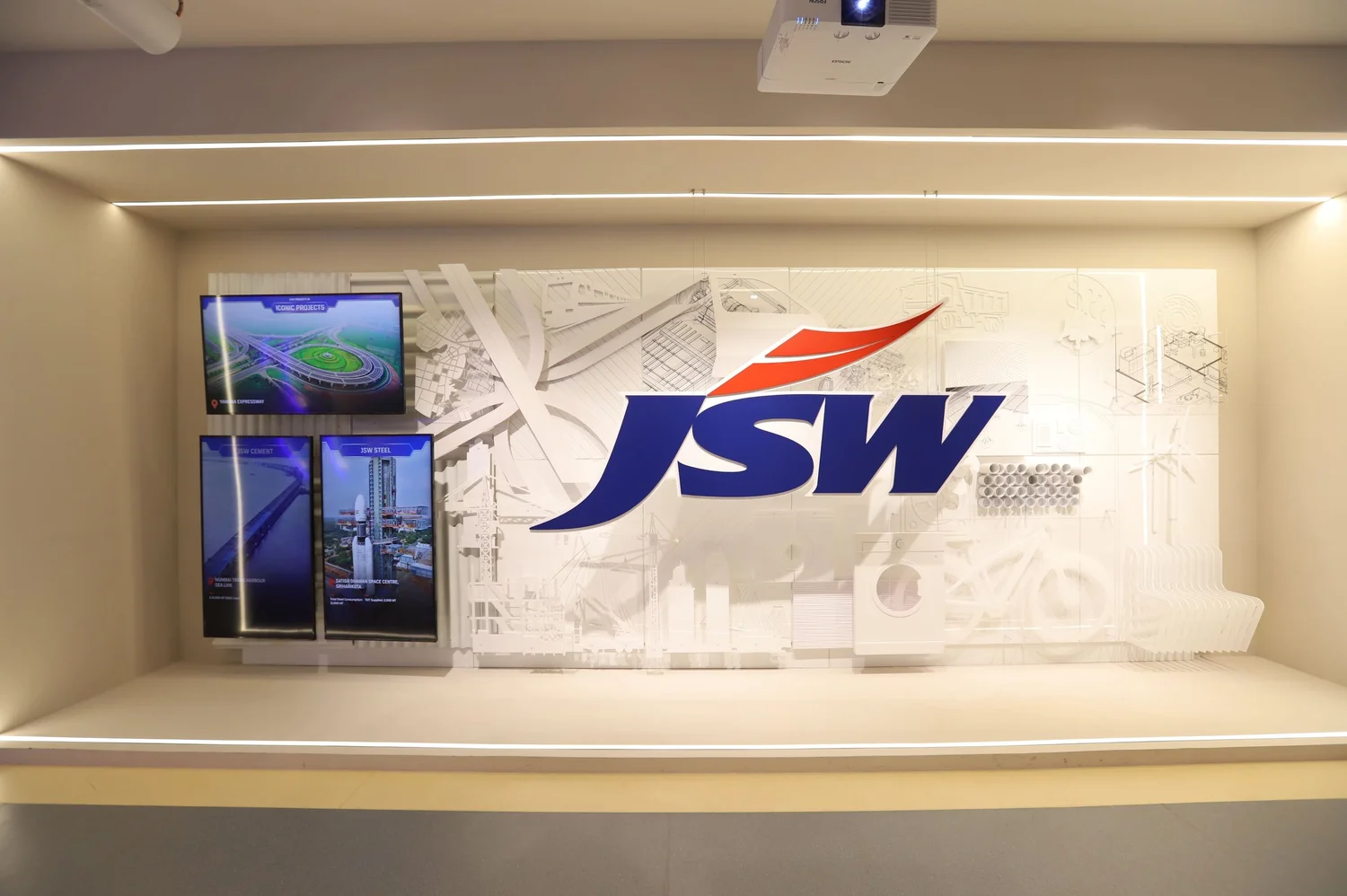 JSW Experience Centre | Floating Canvas Company