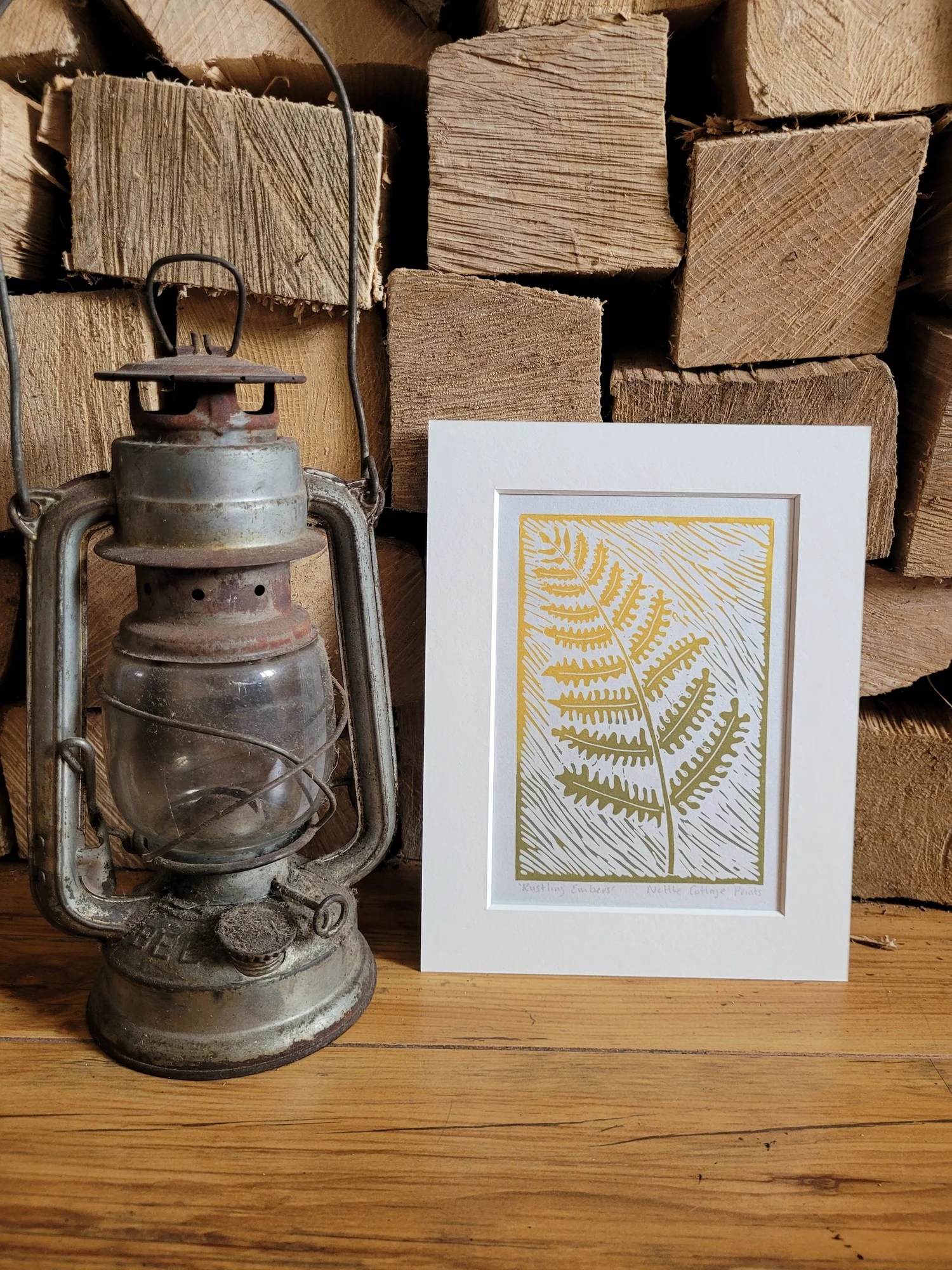 Starfish Lino Print – Coastal Calm & Sea Life Charm — Nettle Cottage Prints