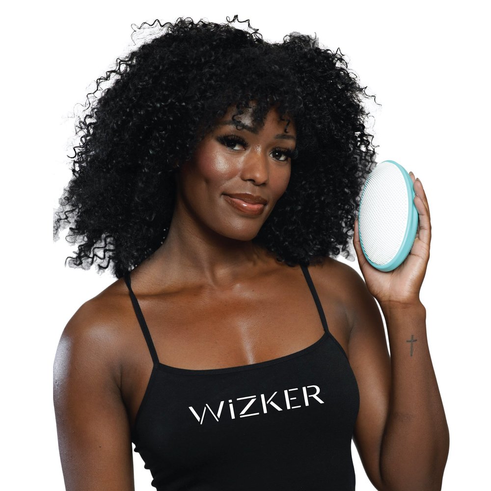 WIZKER Premium Exfoliating Brush Prevents Ingrown Hair and Razor Bumps