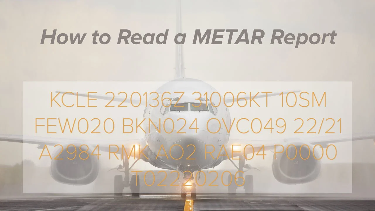 How to Read a METAR Weather Report — Aerial Guide
