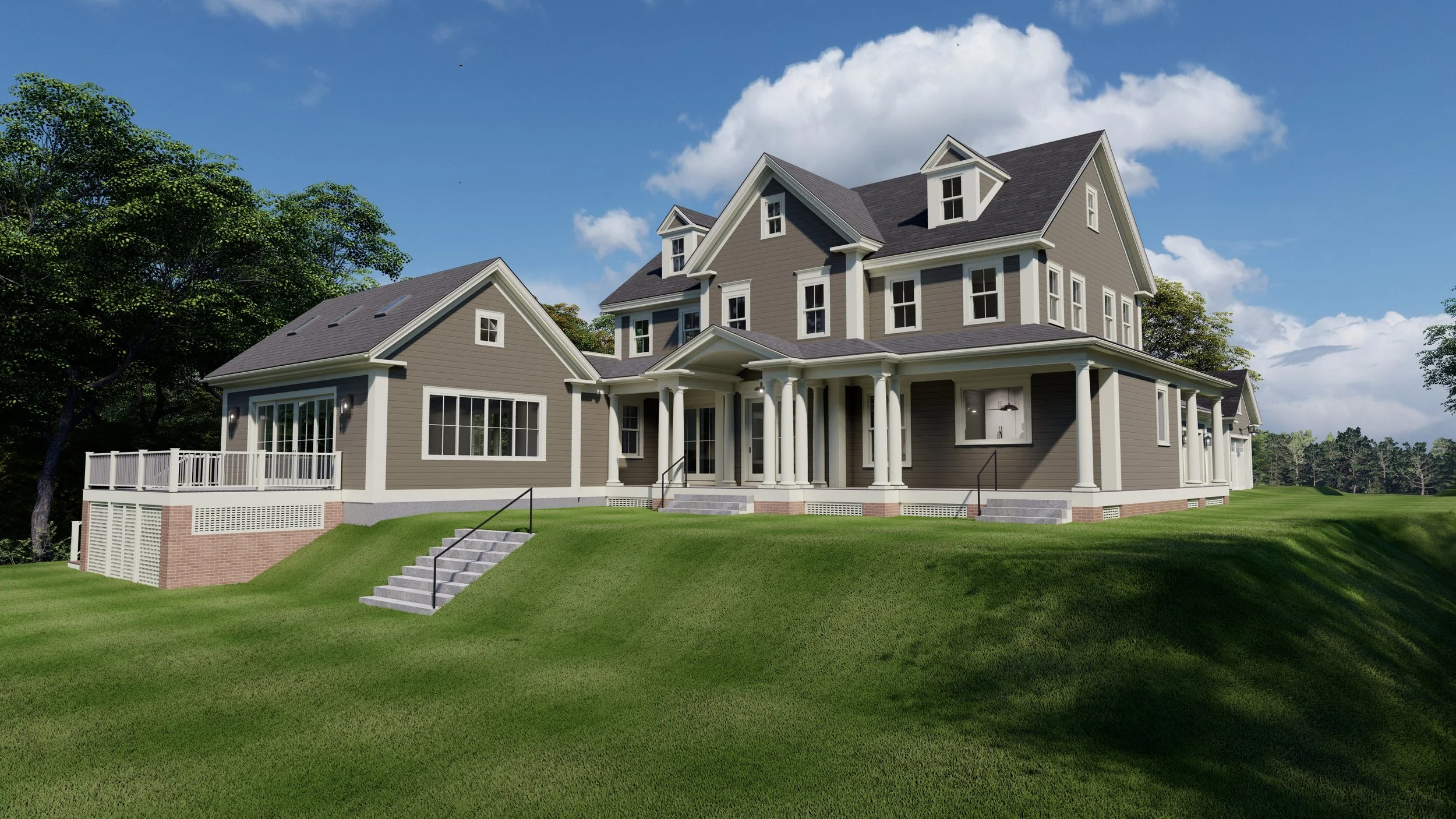 A New Colonial Revival Home in Raynham, MA — PRESTON DESIGN, INC.