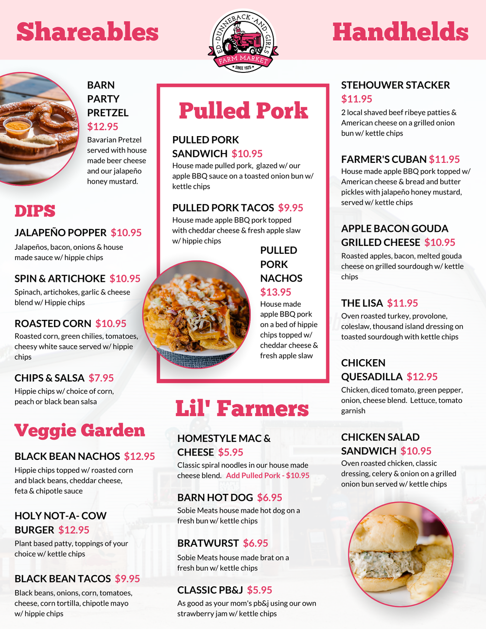 Menus — Dunneback Girls 2024