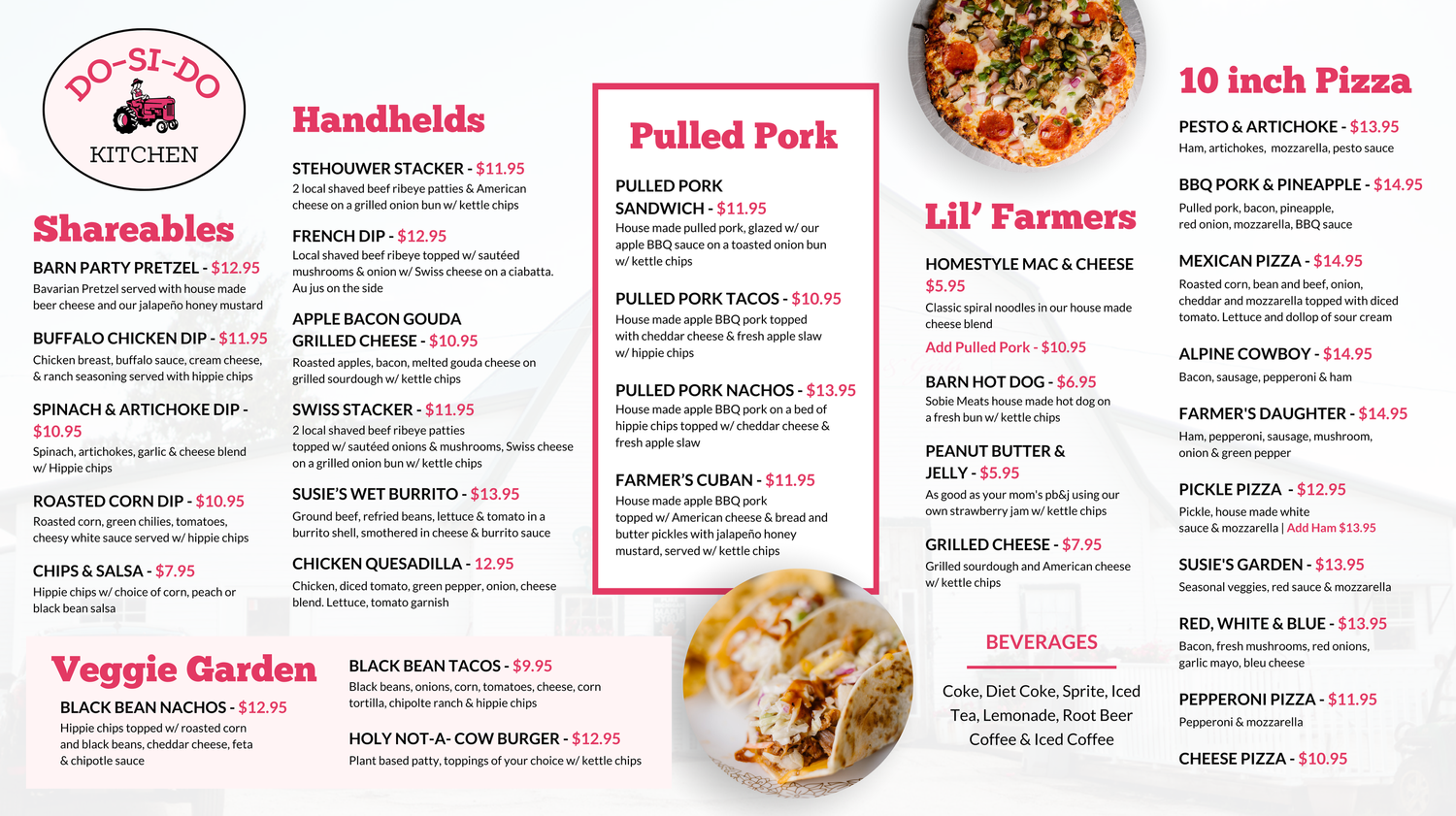 Menus — Dunneback Girls 2024