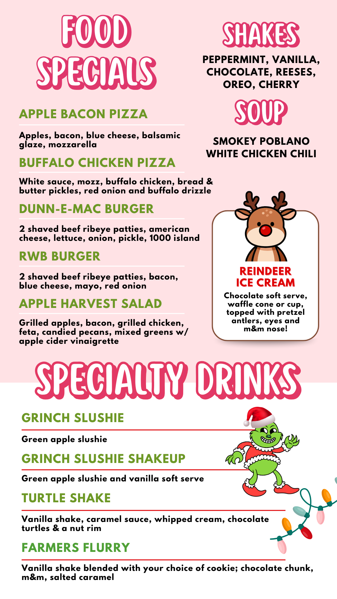 Menus — Dunneback Girls 2024