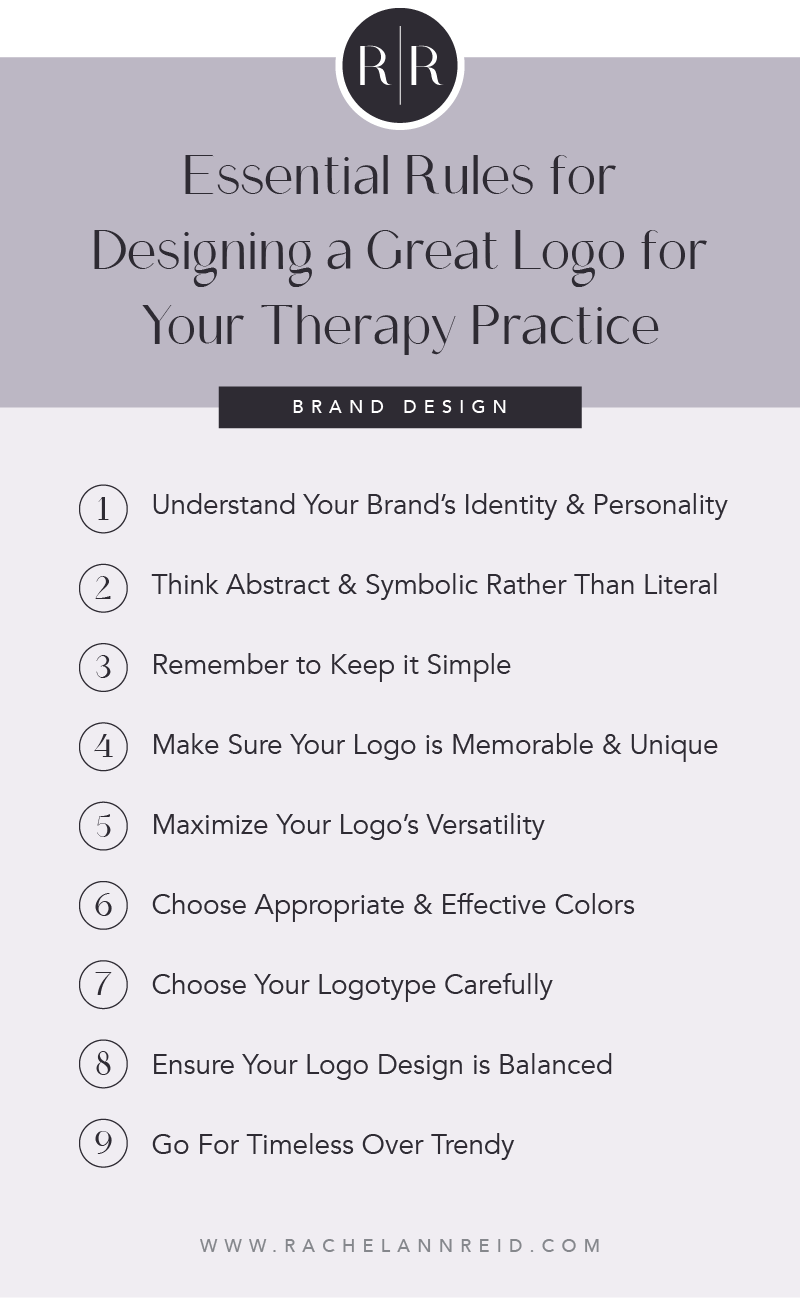 Essential Rules for Designing a Great Logo for Your Therapy Practice ...