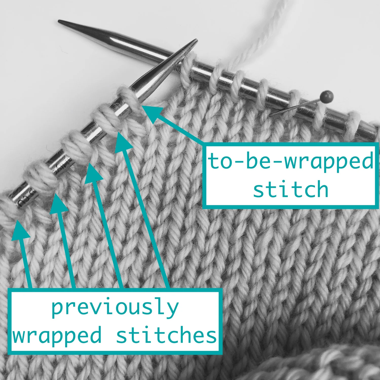 Shadow Wrap Short Rows — The Public Knitter