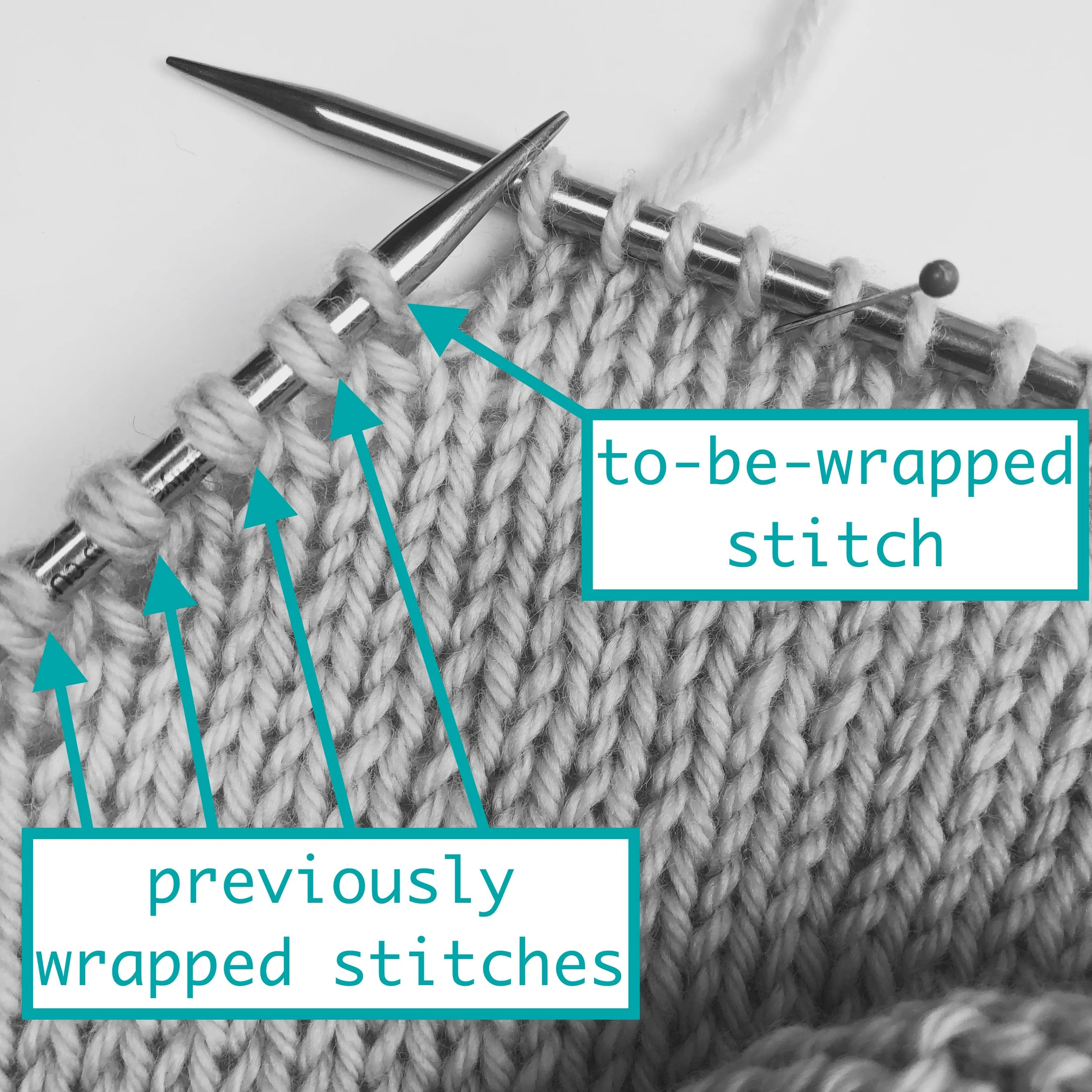 Shadow Wrap Short Rows — The Public Knitter