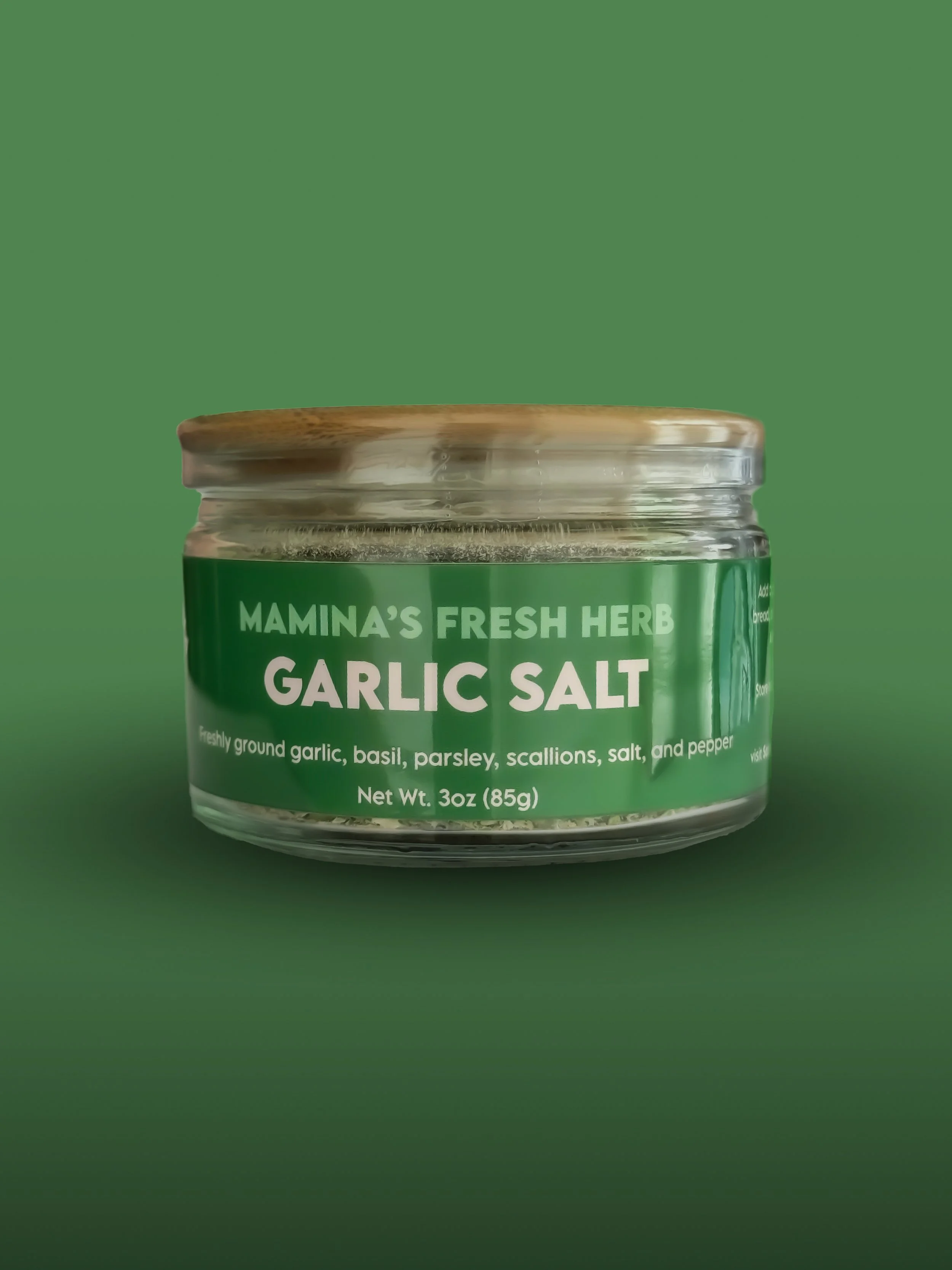 Homemade garlic salt, all natural and small batch - Salty Mamina