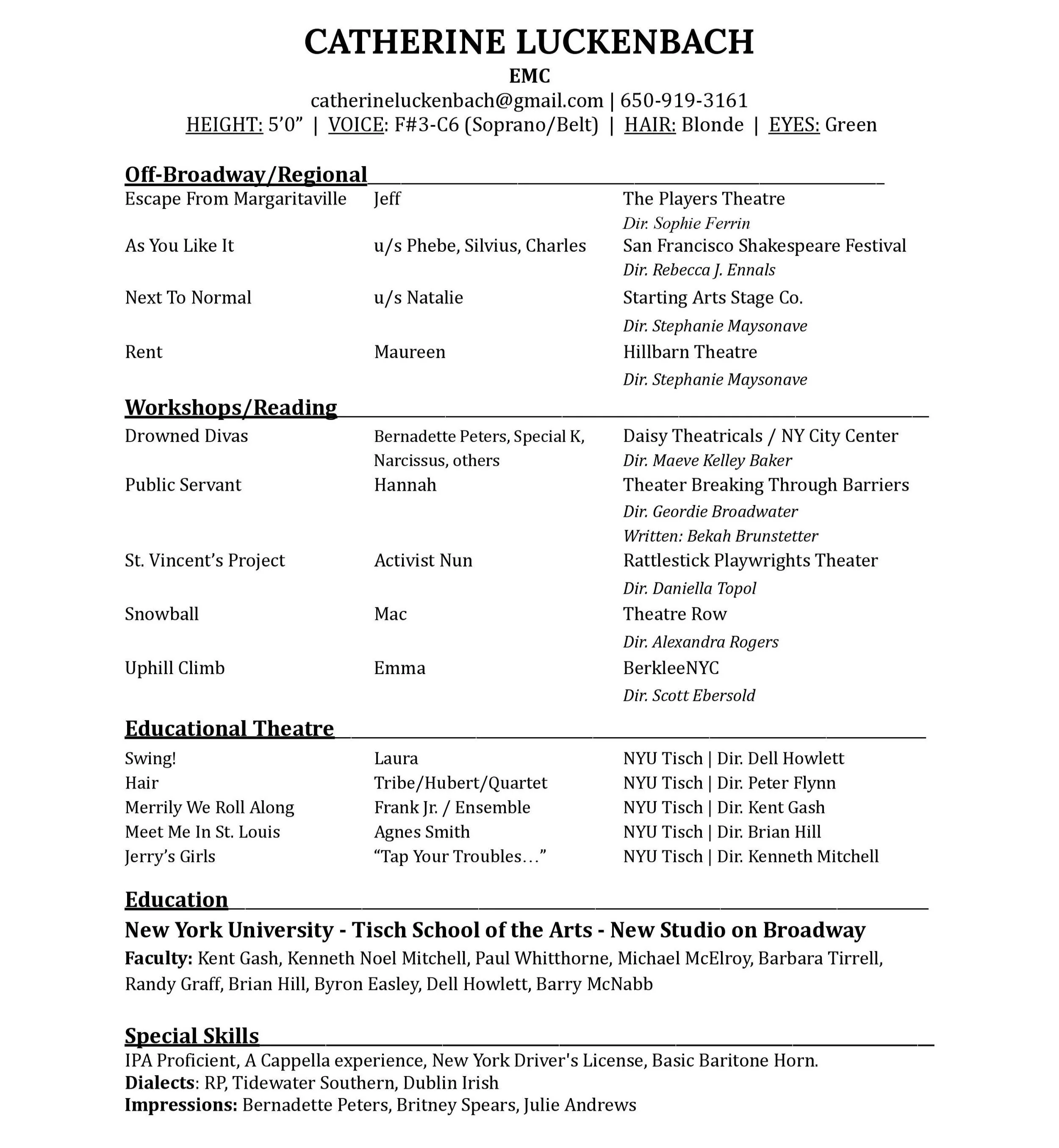 Gallery 1 — Catherine Luckenbach