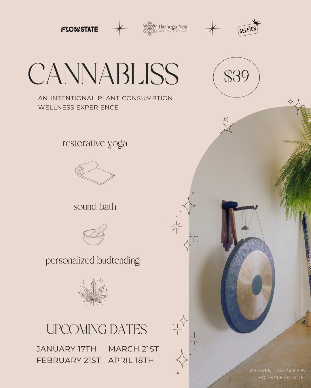 cannabliss: uplifted restorative yoga + sound bath — YOGA NEST VENICE