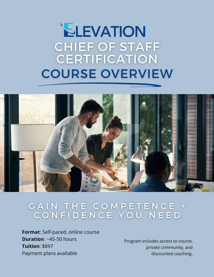 Course Overview | Unlock Your Potential — Elevation Chief of Staff