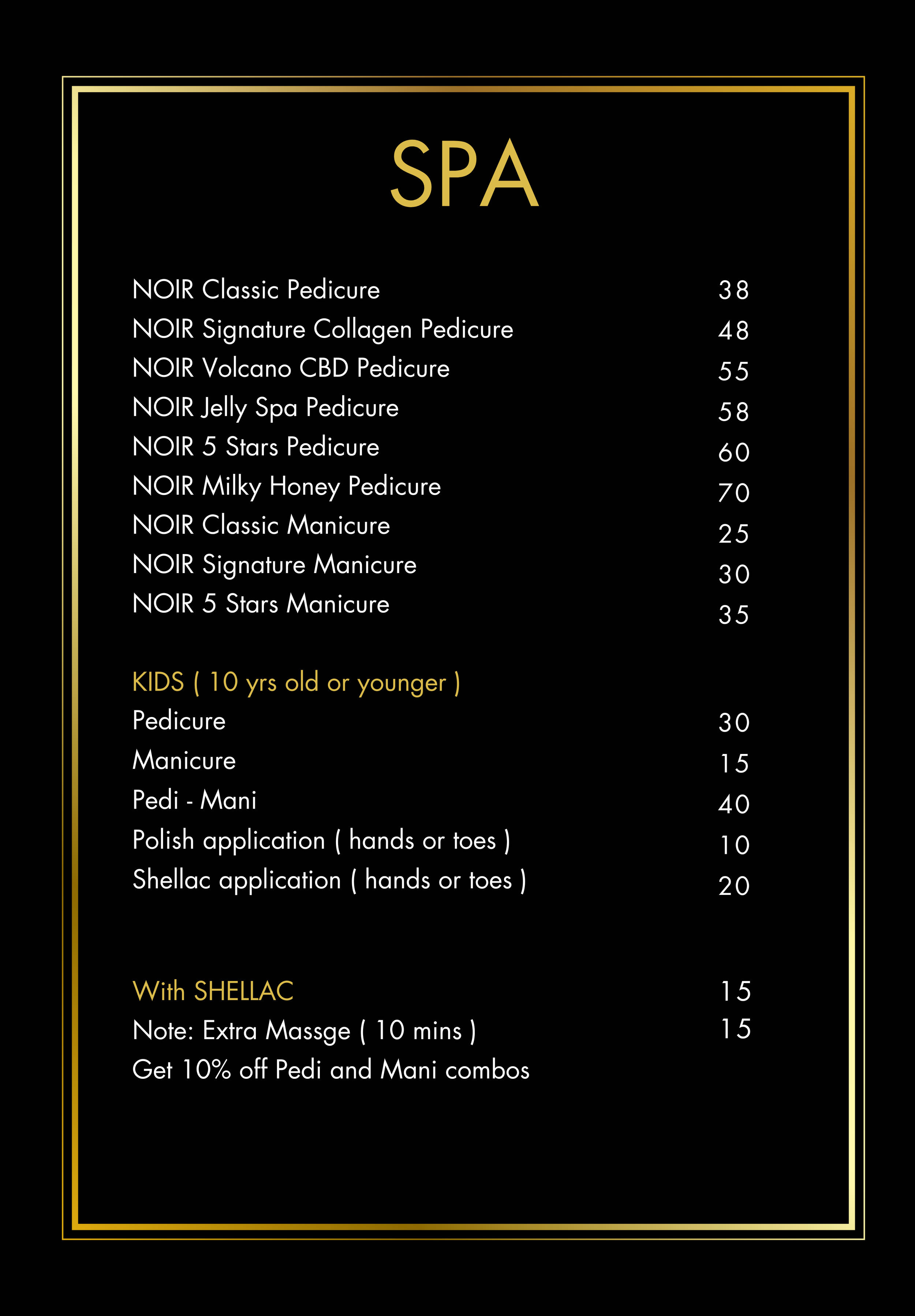 Services — NOIR Nail Bar