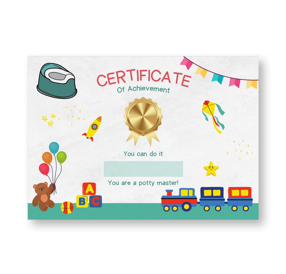 Free Potty Training Certificate | Potty Training With Love